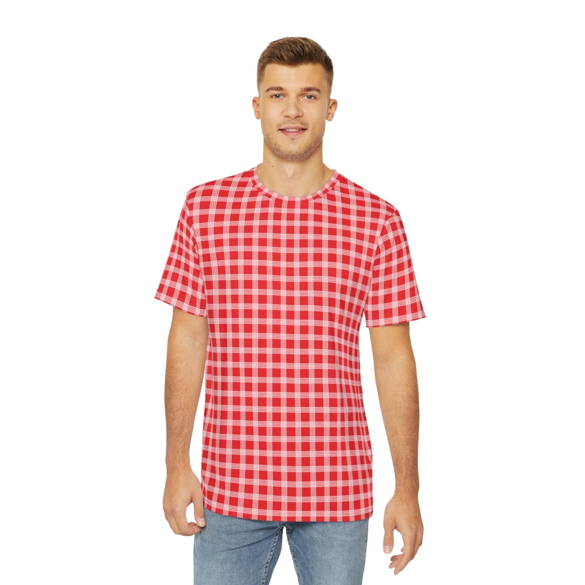Hawaiian Plaid | Palaka | Country Style | Men's Polyester Tee (AOP ...