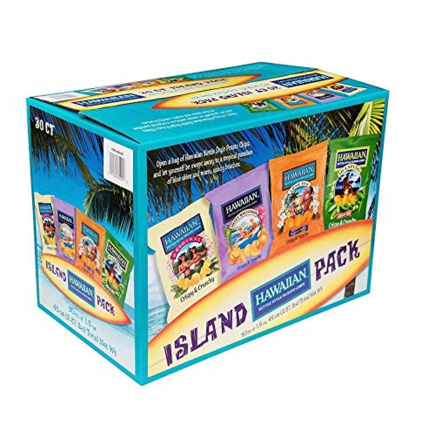 Hawaiian Potato Chips, Variety Pack, 1.5 oz Bags, Island Pack, 30 ct ...