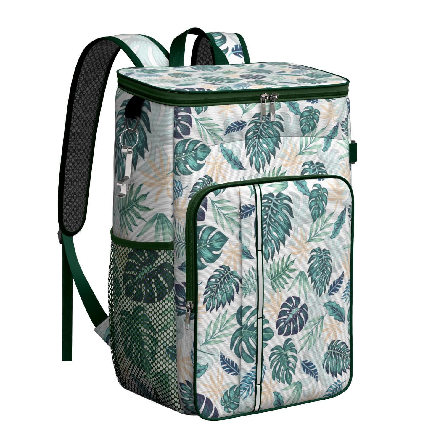 Hawaiian Print Insulated Backpack Cooler 26 Cans Capacity Lightweight ...