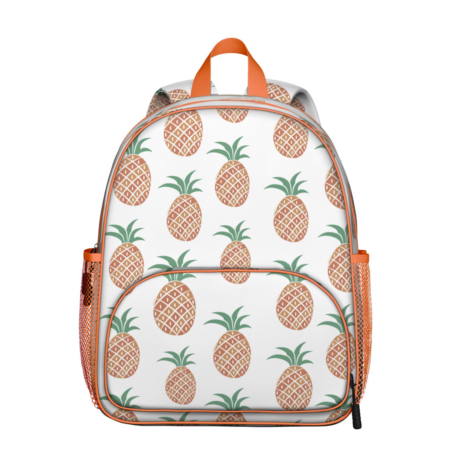 Hawaiian Print Pineapple Backpack, Sunshine and Flowers Design ...