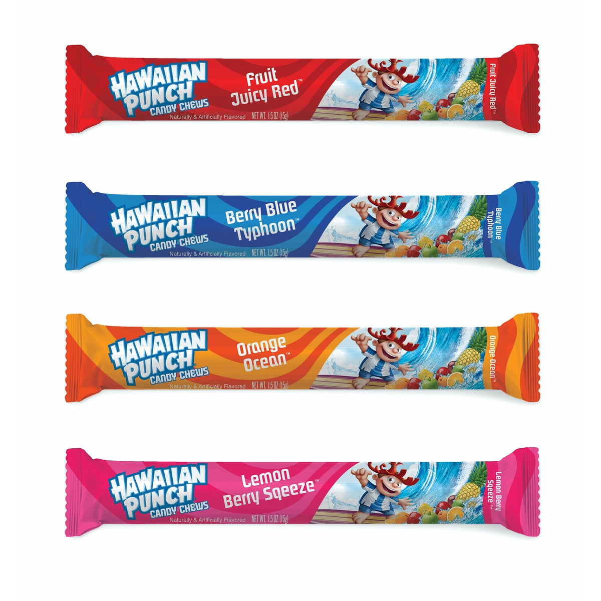 Hawaiian Punch Candy Chews Sticks, Assorted Flavors, 1.5 Ounce Stick ...