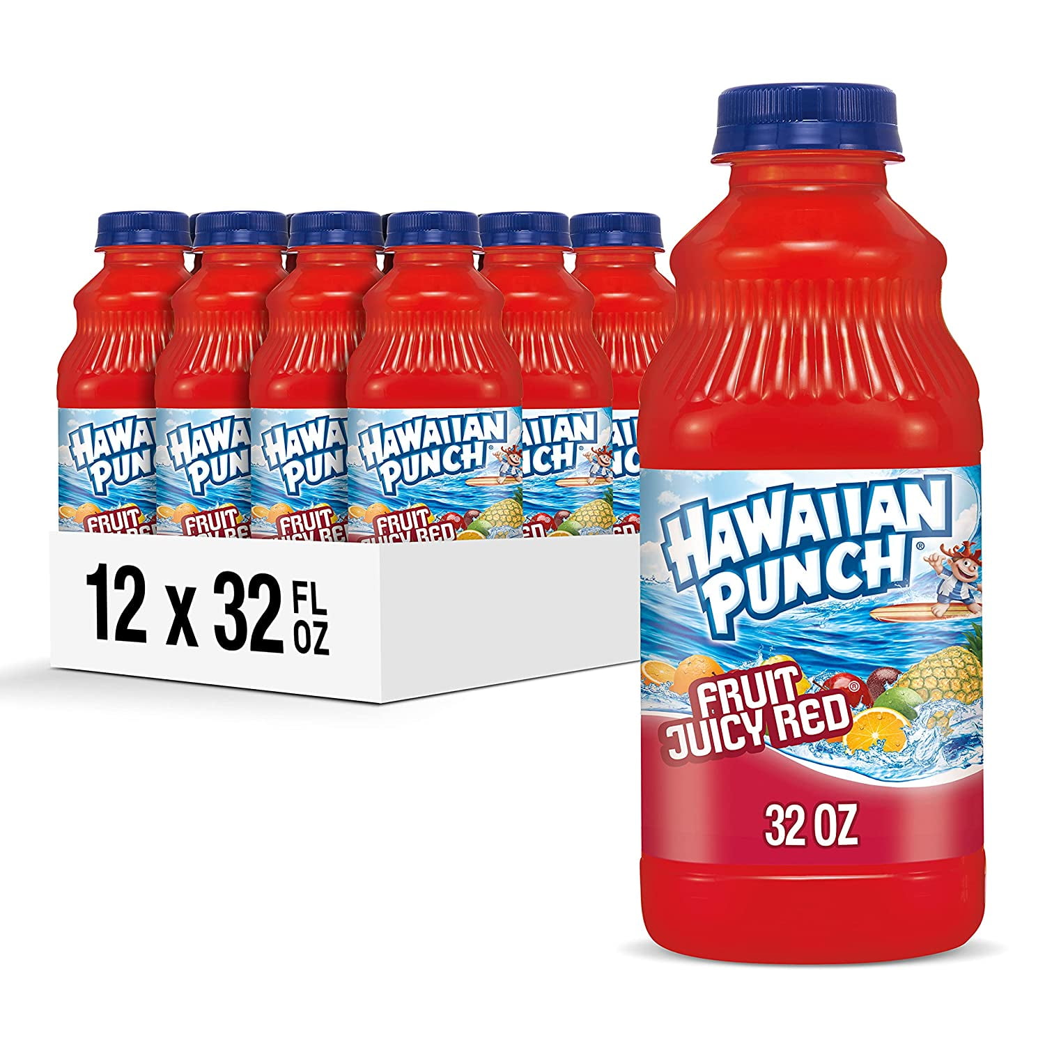 Hawaiian Punch Fruit Juicy Red, 32 fl oz bottle (Pack of 12) - Walmart.com
