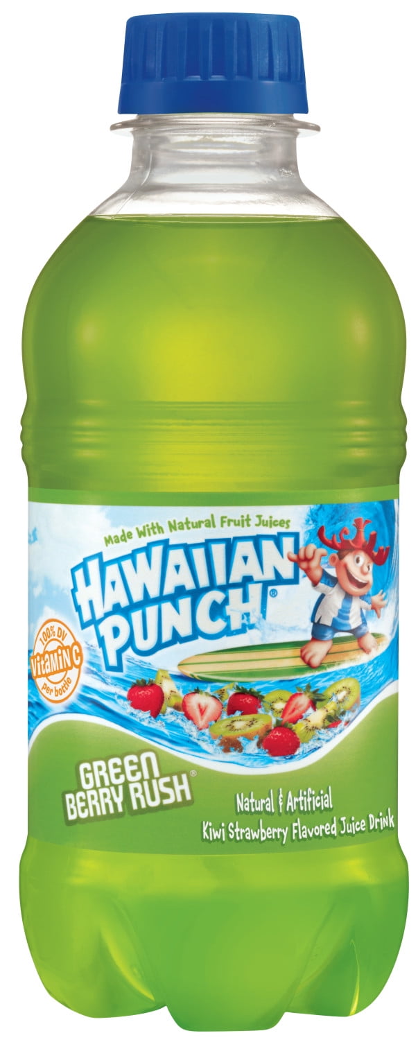Hawaiian Punch Green Berry Rush, 10 Fl Oz 6pk - Walmart.com