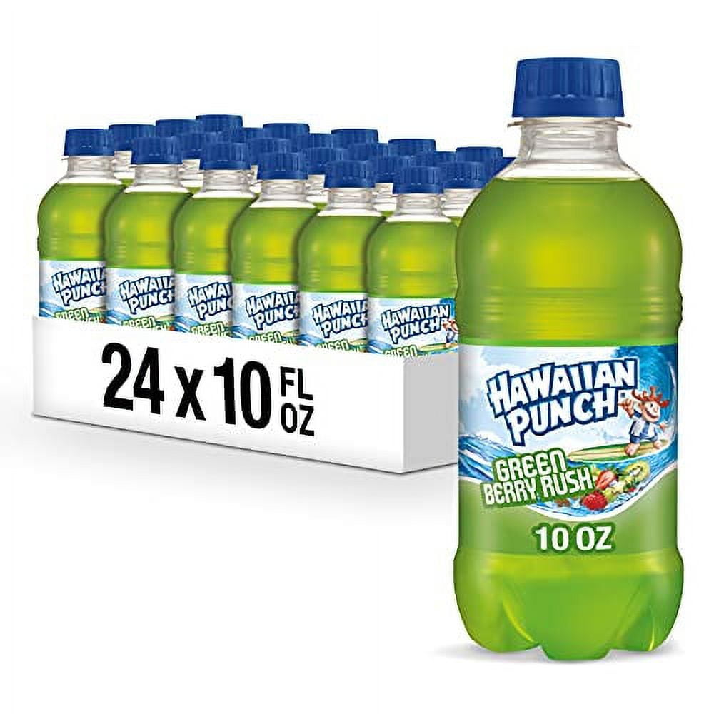 Hawaiian Punch Green Berry Rush, 10 fl oz bottles, 6 count (Pack of 4 ...