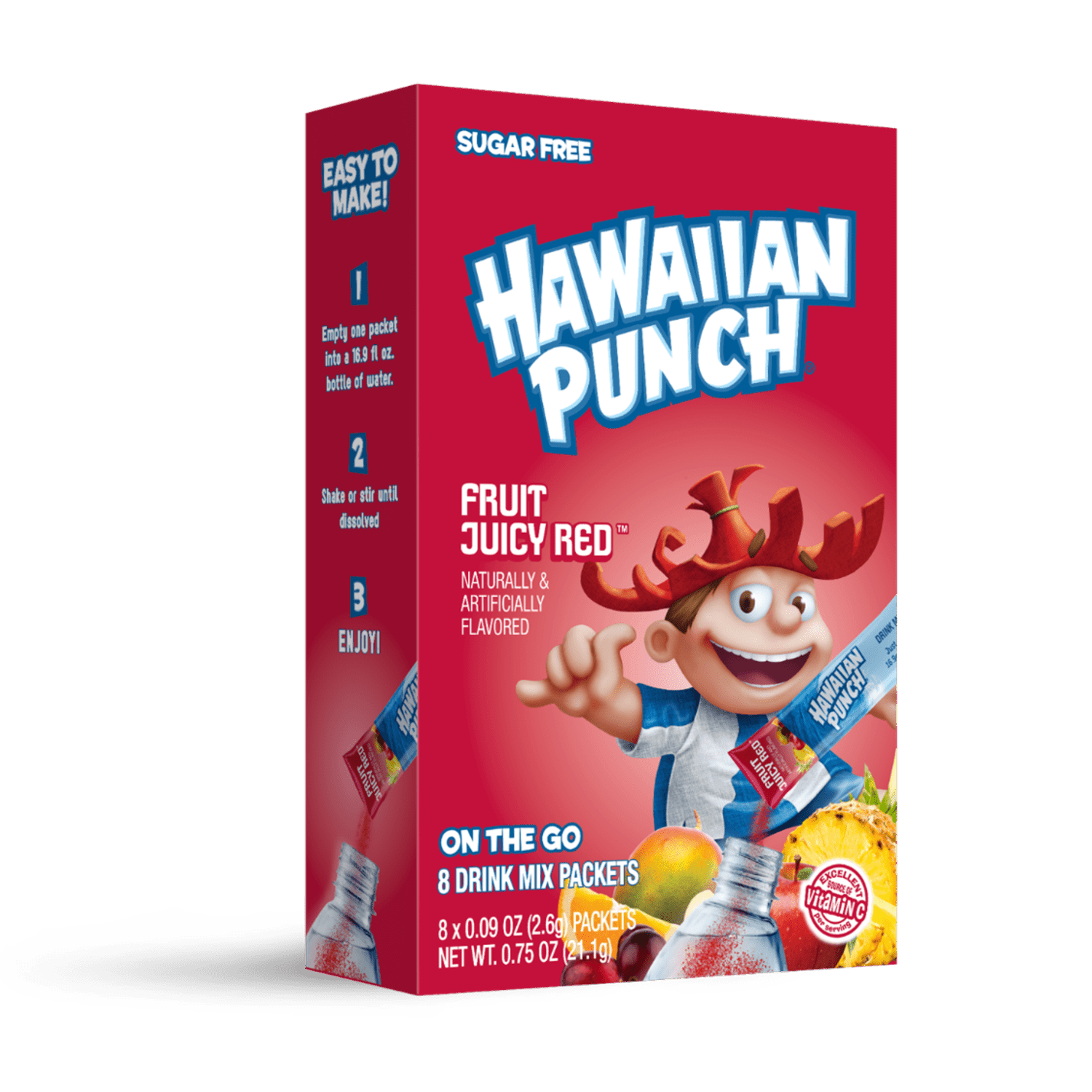 Hawaiian Punch Tropical Flavor, Zero Sugar, Water Juice Mix, Fruit ...