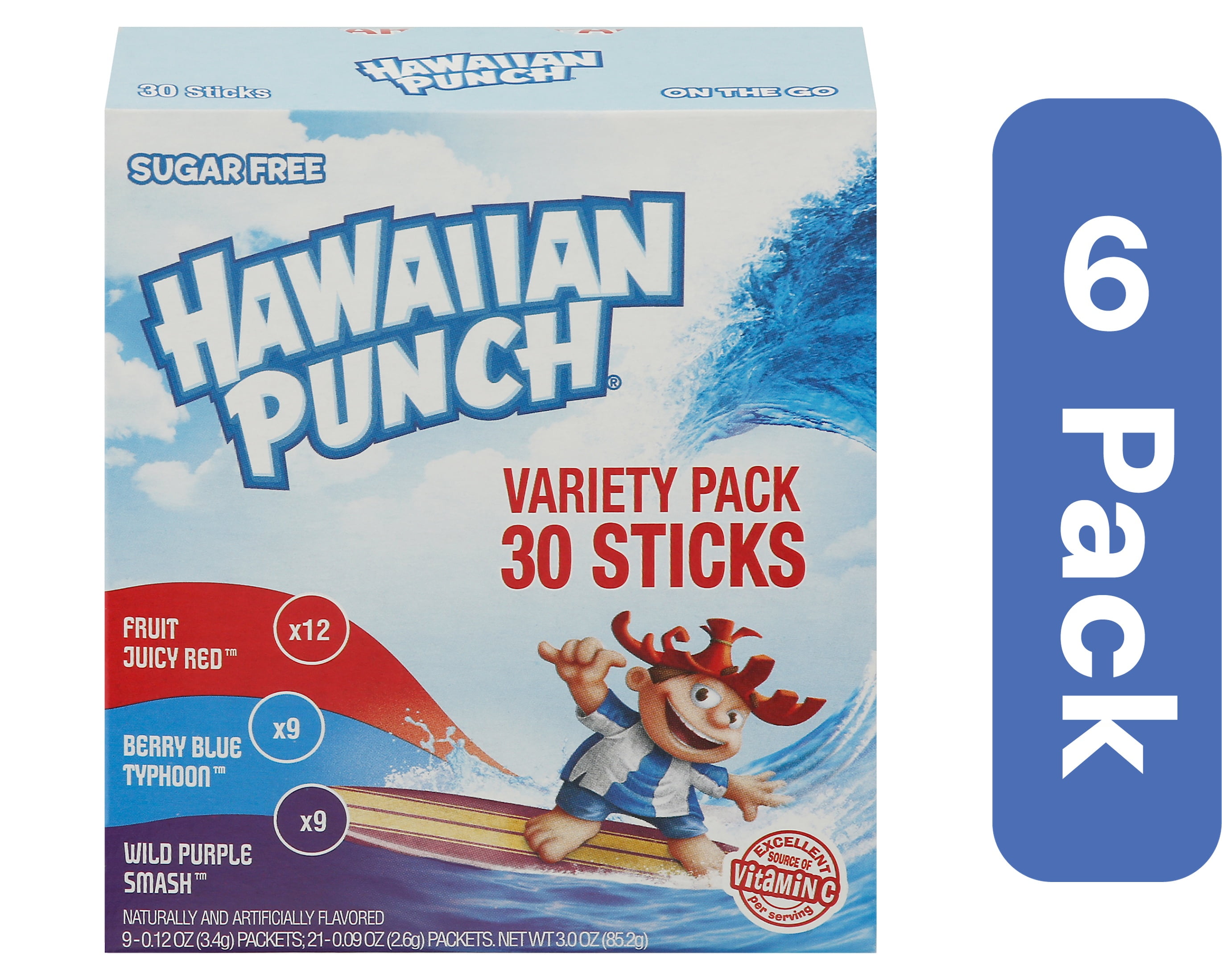 Hawaiian Punch Water Enhancer Variety 3 oz (Pack Of 6) - Walmart.com