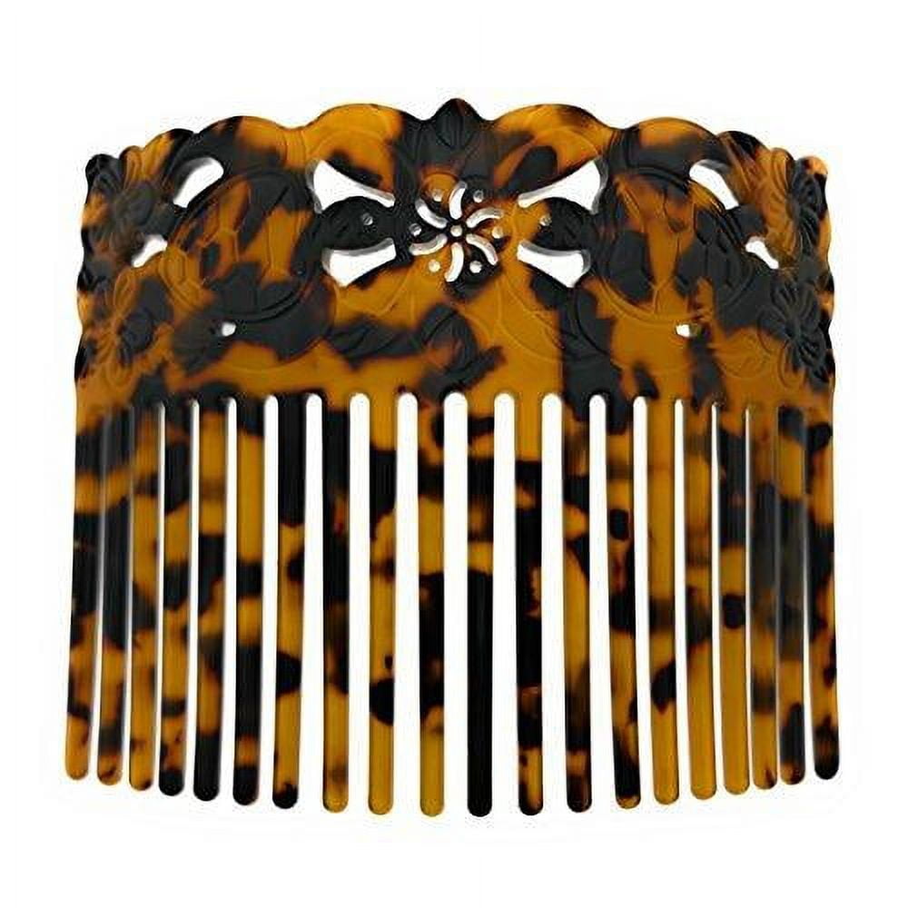 Hawaiian Samoan Faux Turtle Shell Carved Turtle Comb - Walmart.com