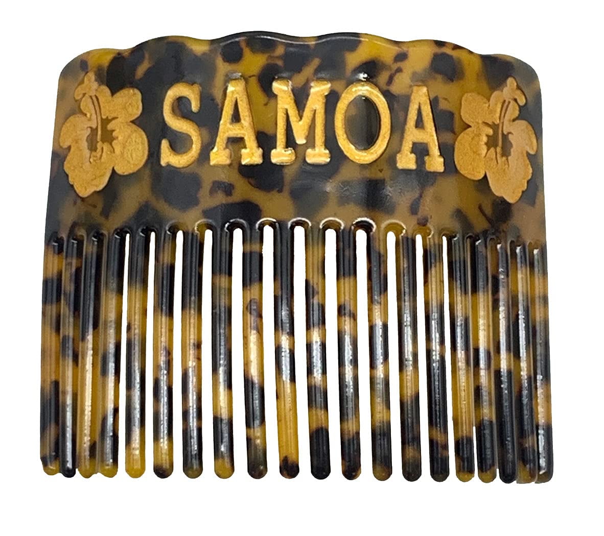 Hawaiian Samoan Faux Turtle Shell Comb - SAMOA - Walmart.com