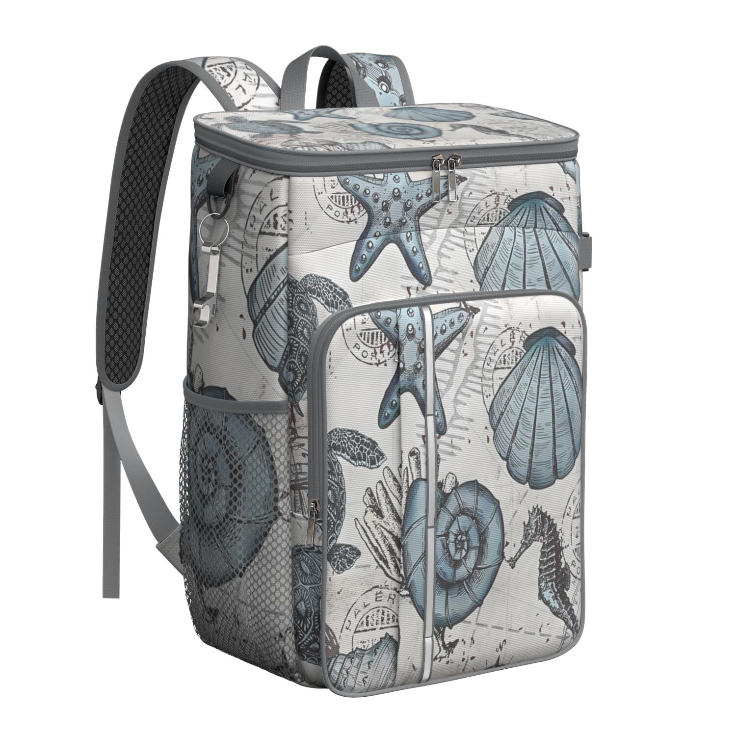 Hawaiian Sea Life Backpack Cooler – Leakproof Insulated Lunch Bag with ...