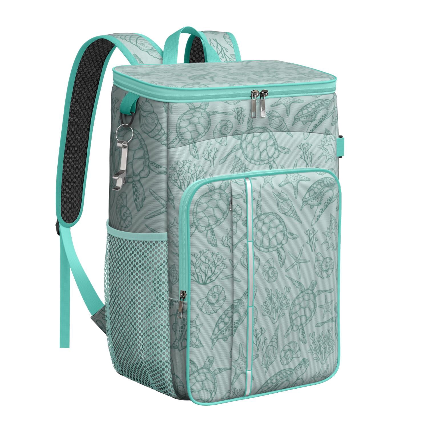 Hawaiian Sea Life Backpack Cooler – Leakproof Insulated Lunch Bag with ...