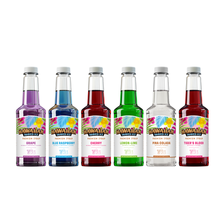 Snow Cone Kit - 1ct 16oz of each Flavor (Cherry, Grape and Blue ...