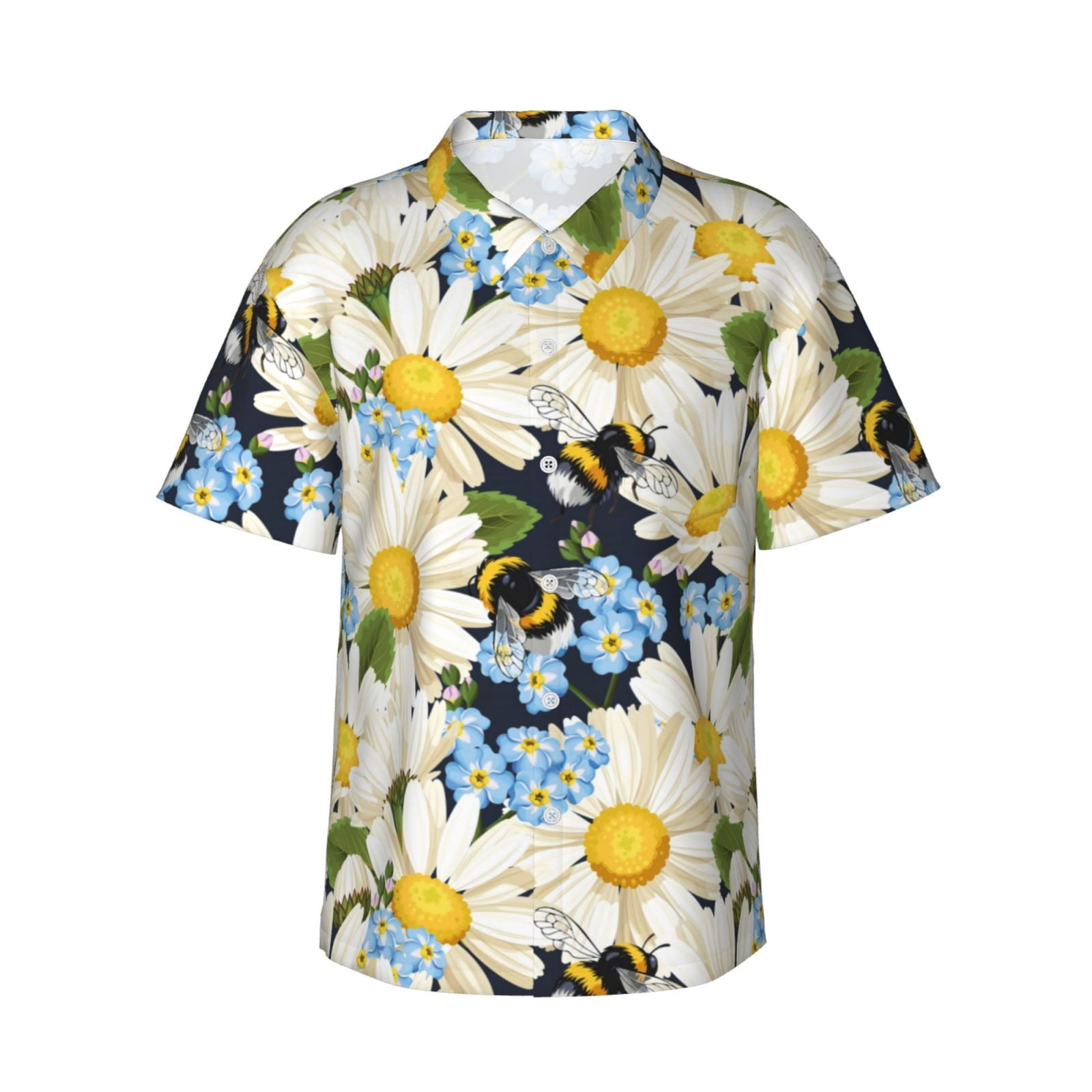 Hawaiian Shirt For Men, Bees Collecting Nectar Summer Shirts For Men ...