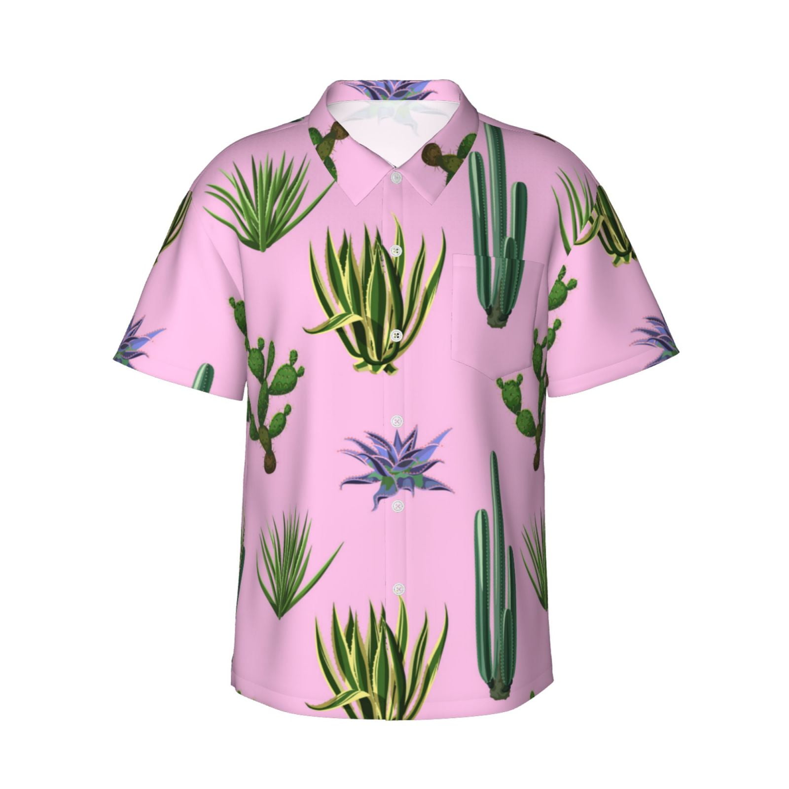 Hawaiian Shirt For Men, Cactus Aloe Vera Summer Shirts For Men, Mens ...