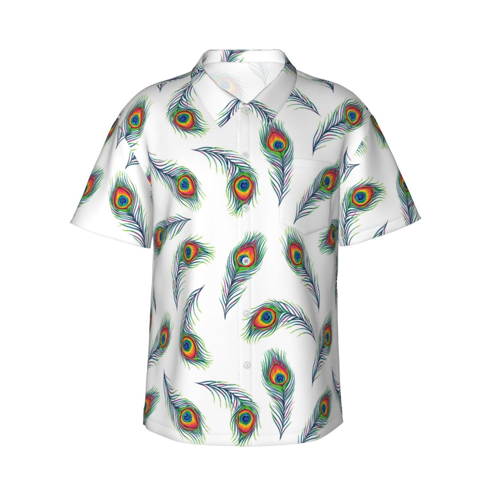 Hawaiian Shirt For Men, Colorful Grass Mens Button Down Short Sleeve ...