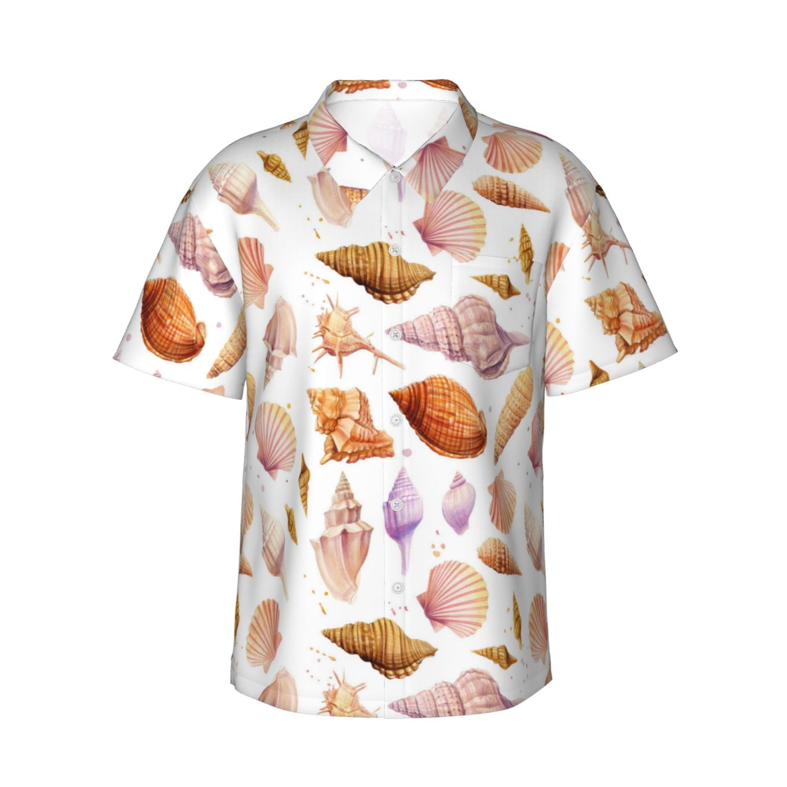 Hawaiian Shirt For Men, Conch Shell No.J912 Mens Button Down Short ...