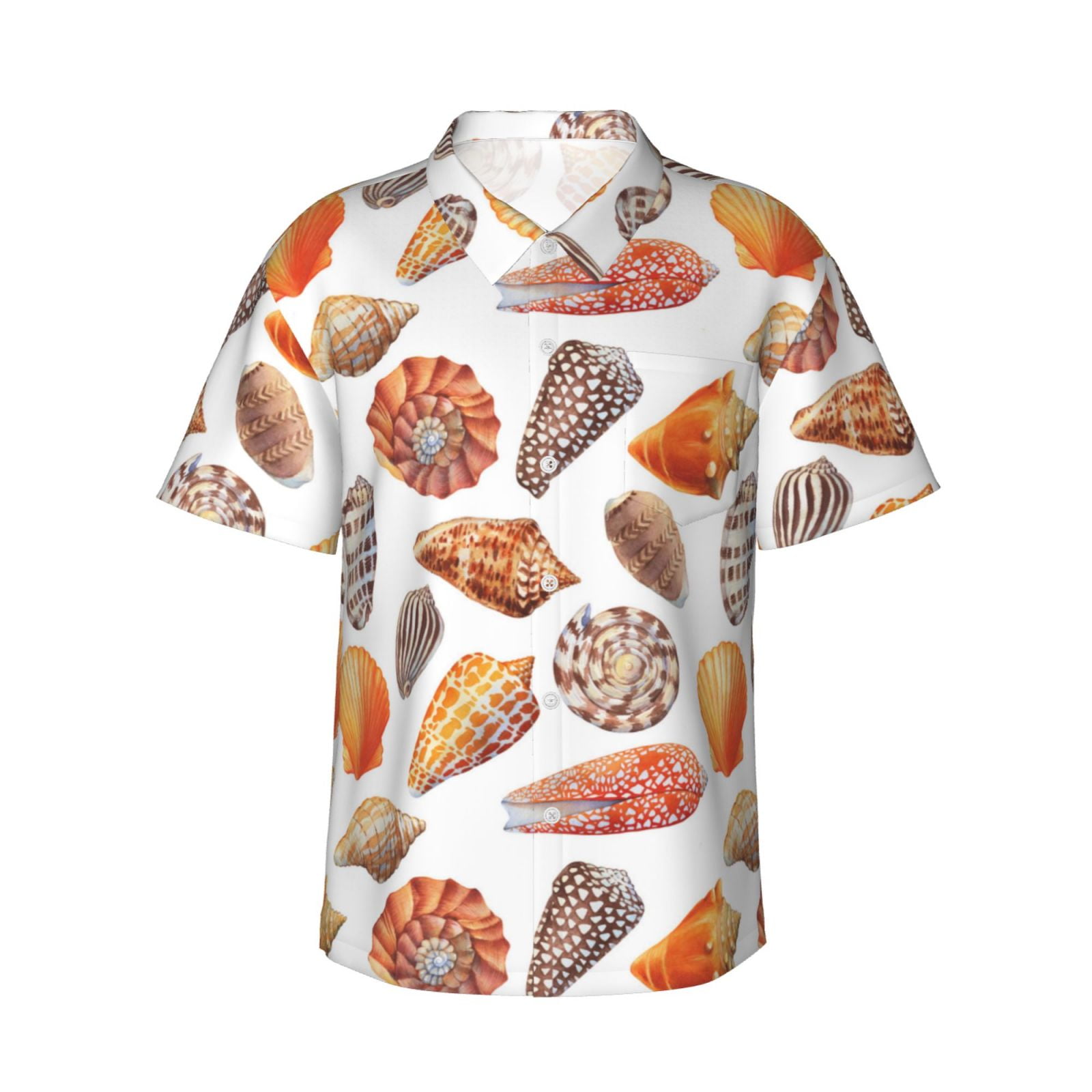 Hawaiian Shirt For Men, Conch Shell No.J914 Mens Button Down Short ...