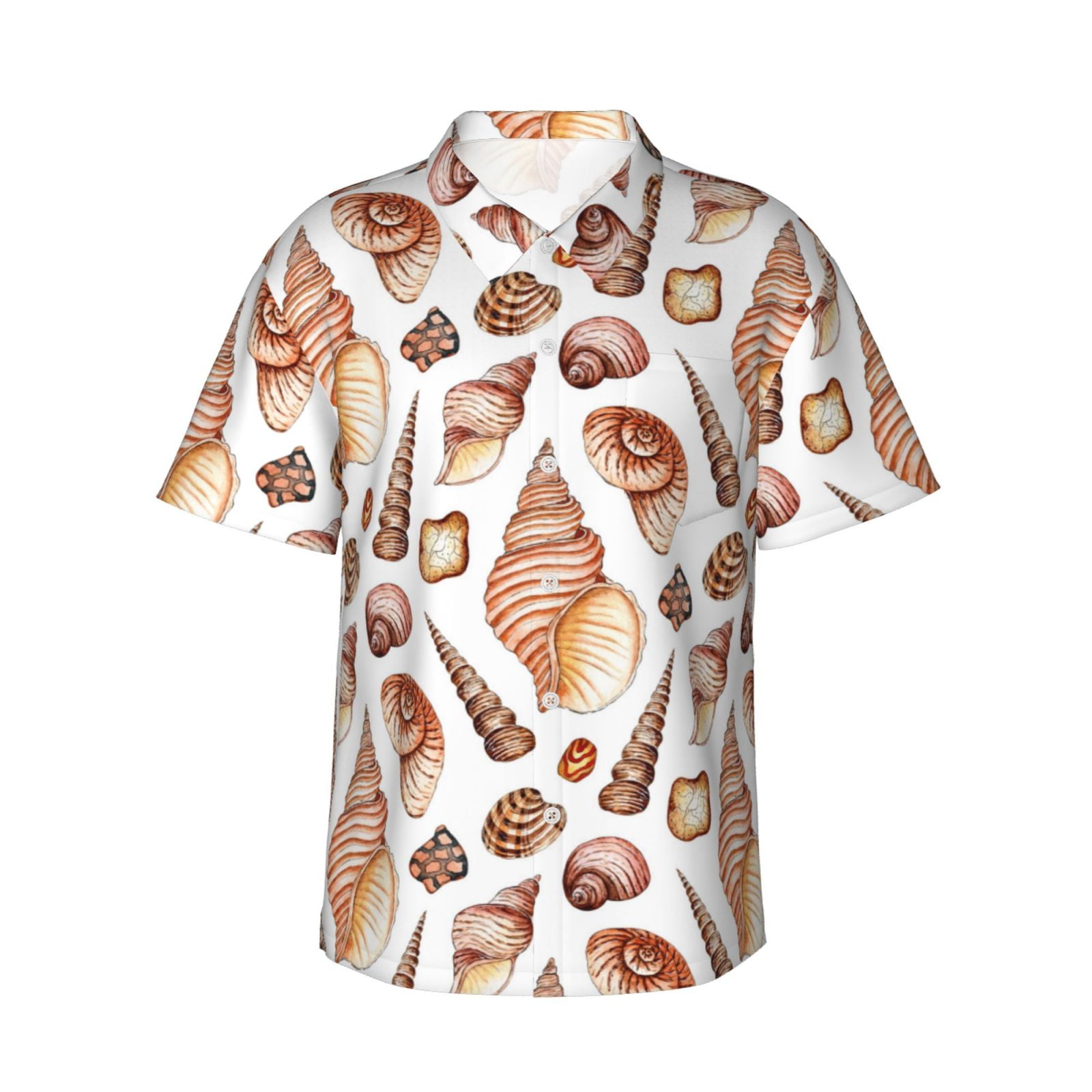 Hawaiian Shirt For Men, Conch Shell No.J919 Mens Button Down Short ...
