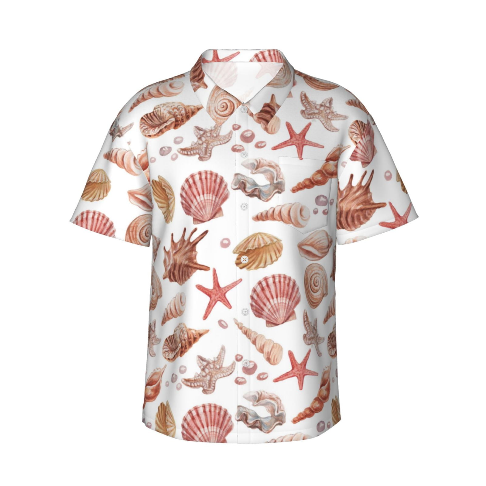 Hawaiian Shirt For Men, Conch Shell No.J927 Casual Summer Beach Shirts ...