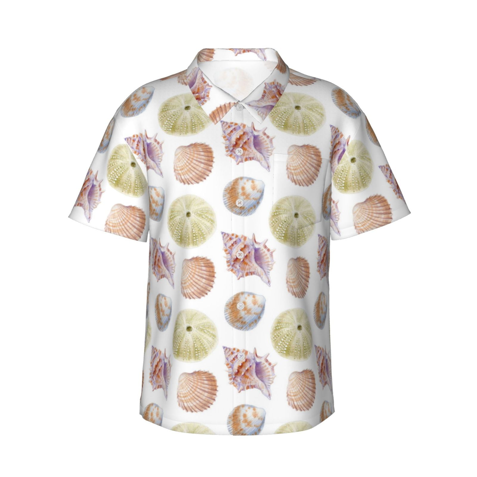 Hawaiian Shirt For Men, Conch Shell No.J95 Mens Button Down Short ...