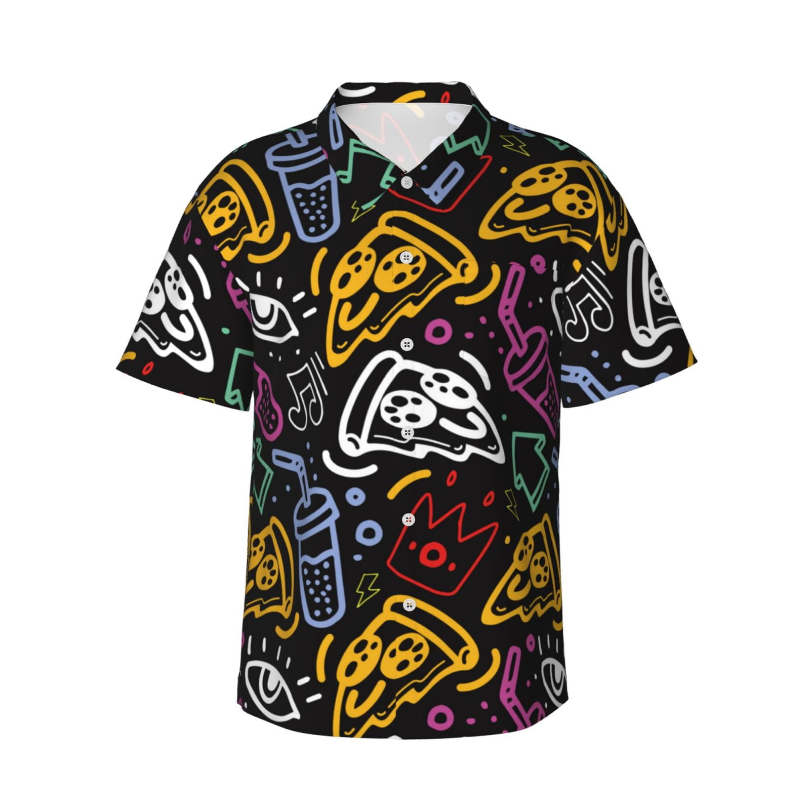 Hawaiian Shirt For Men, Cute Food Colorful Summer Shirts For Men, Mens ...