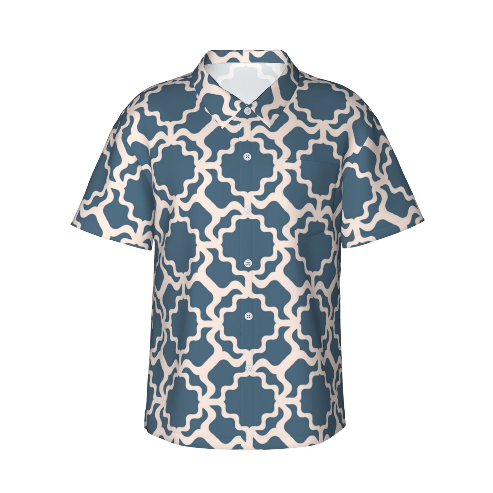 Hawaiian Shirt For Men, Exotic Geometric Patterns Summer Shirts For Men ...