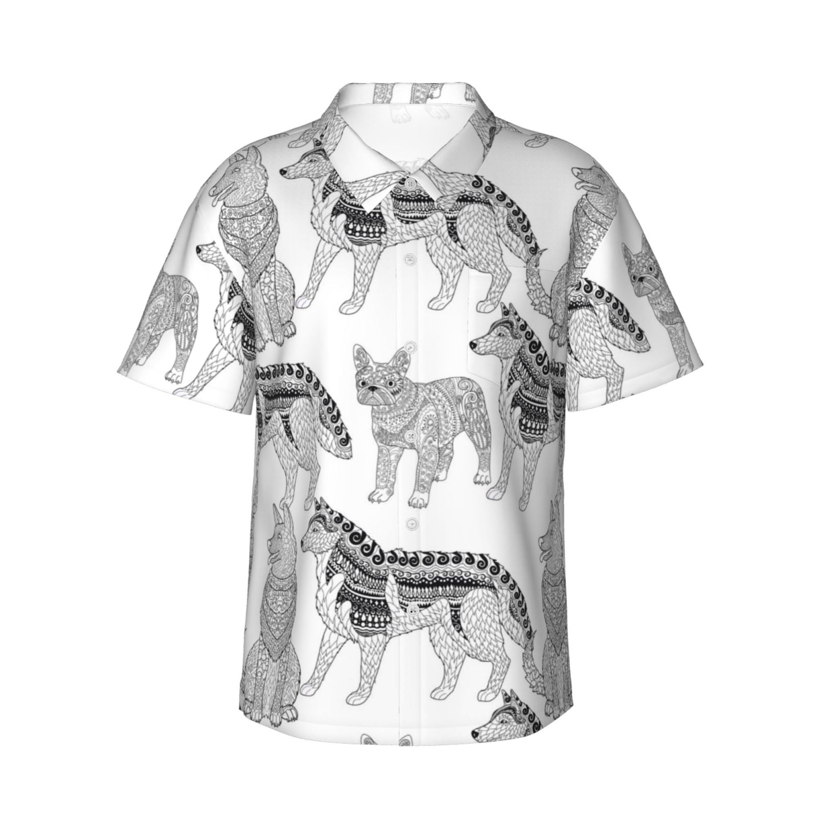 Hawaiian Shirt For Men - German Shepherd Dog No.1001 Casual Short ...