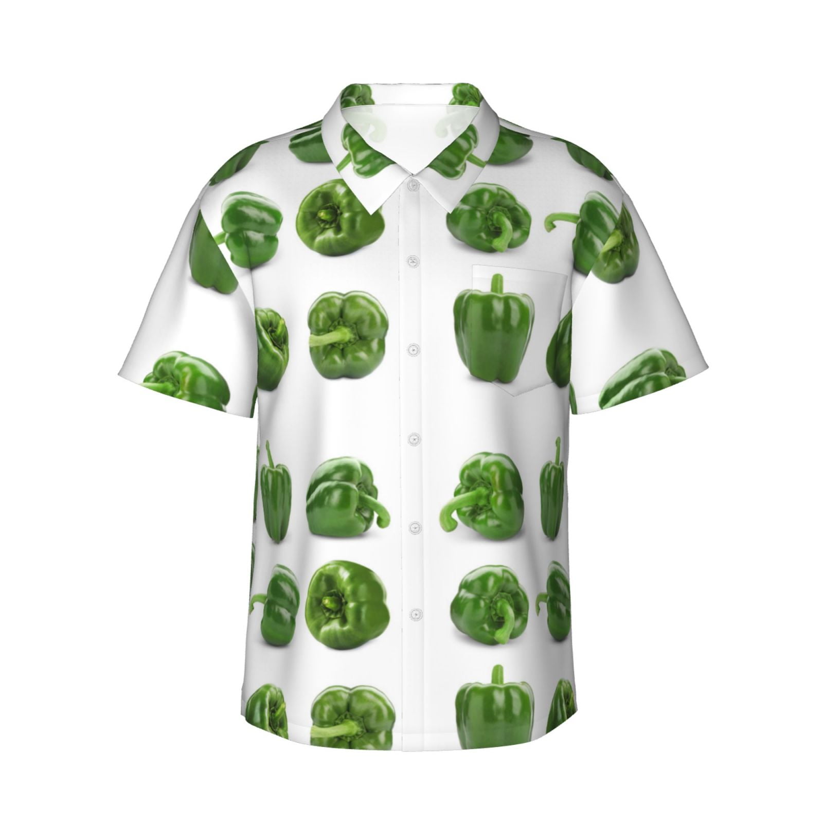 Hawaiian Shirt For Men, Green Bell Peppers Summer Shirts For Men, Mens ...
