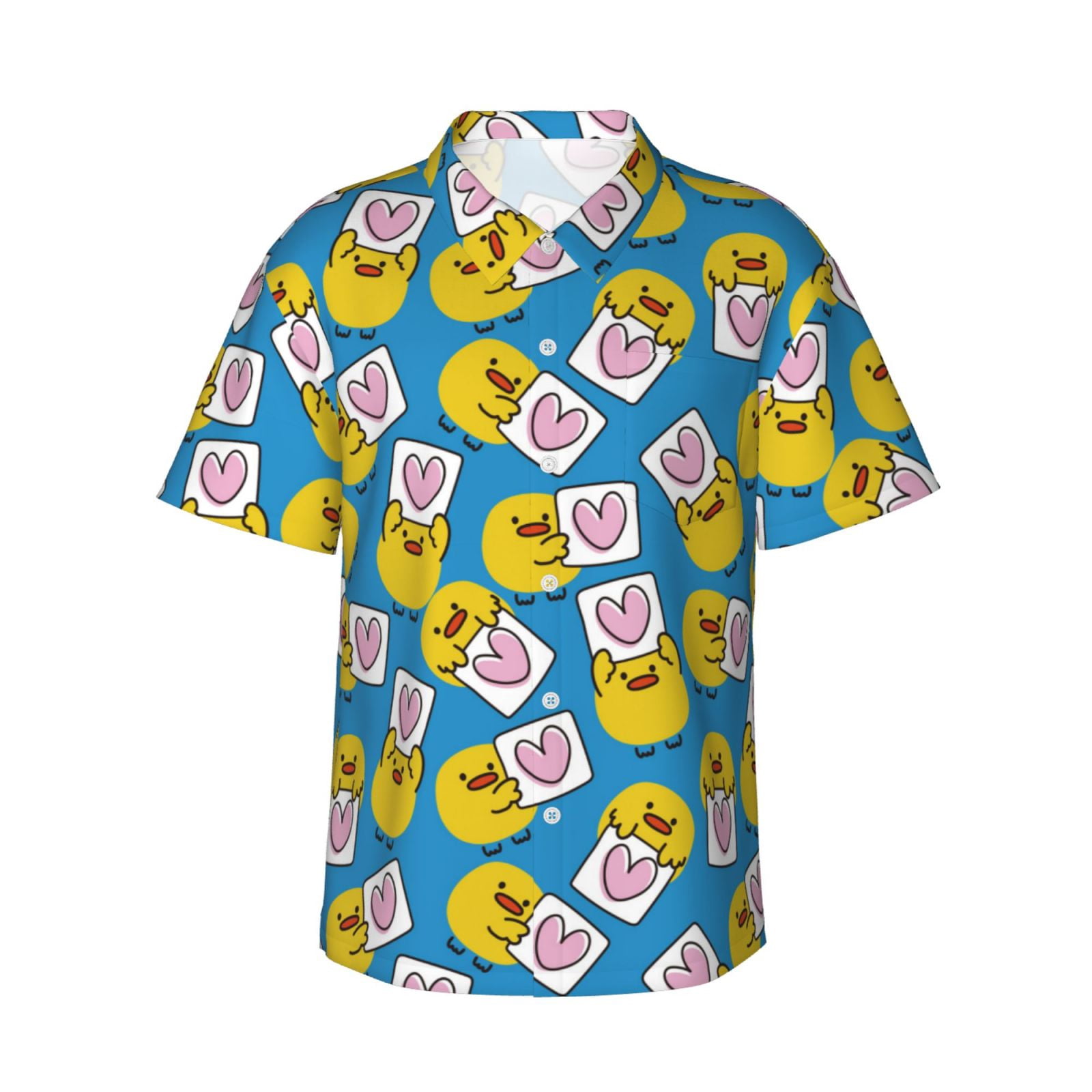 Hawaiian Shirt For Men, Lovely Duck Summer Shirts For Men, Mens Button ...