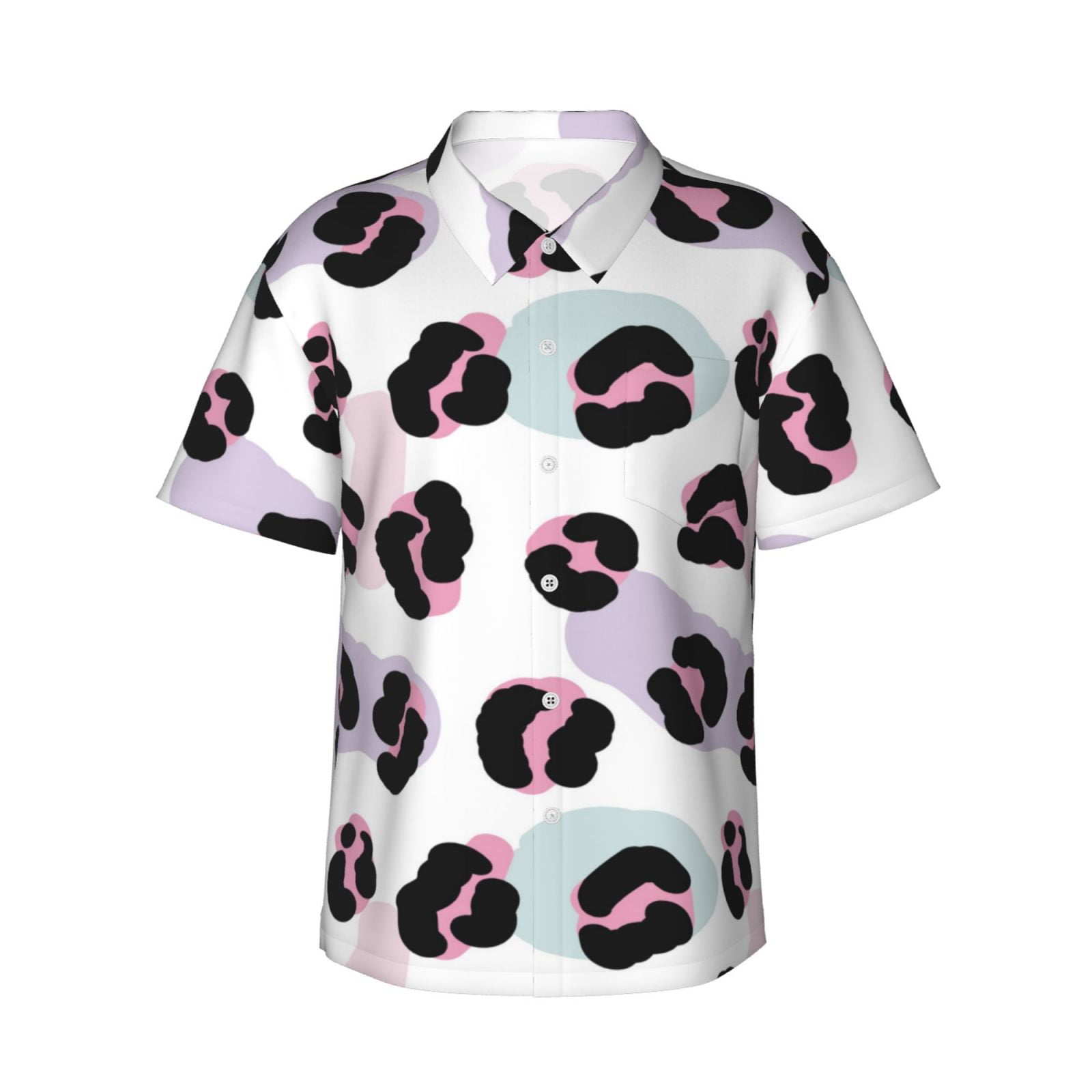 Hawaiian Shirt For Men, Retro Print Leopard Summer Shirts For Men, Mens ...