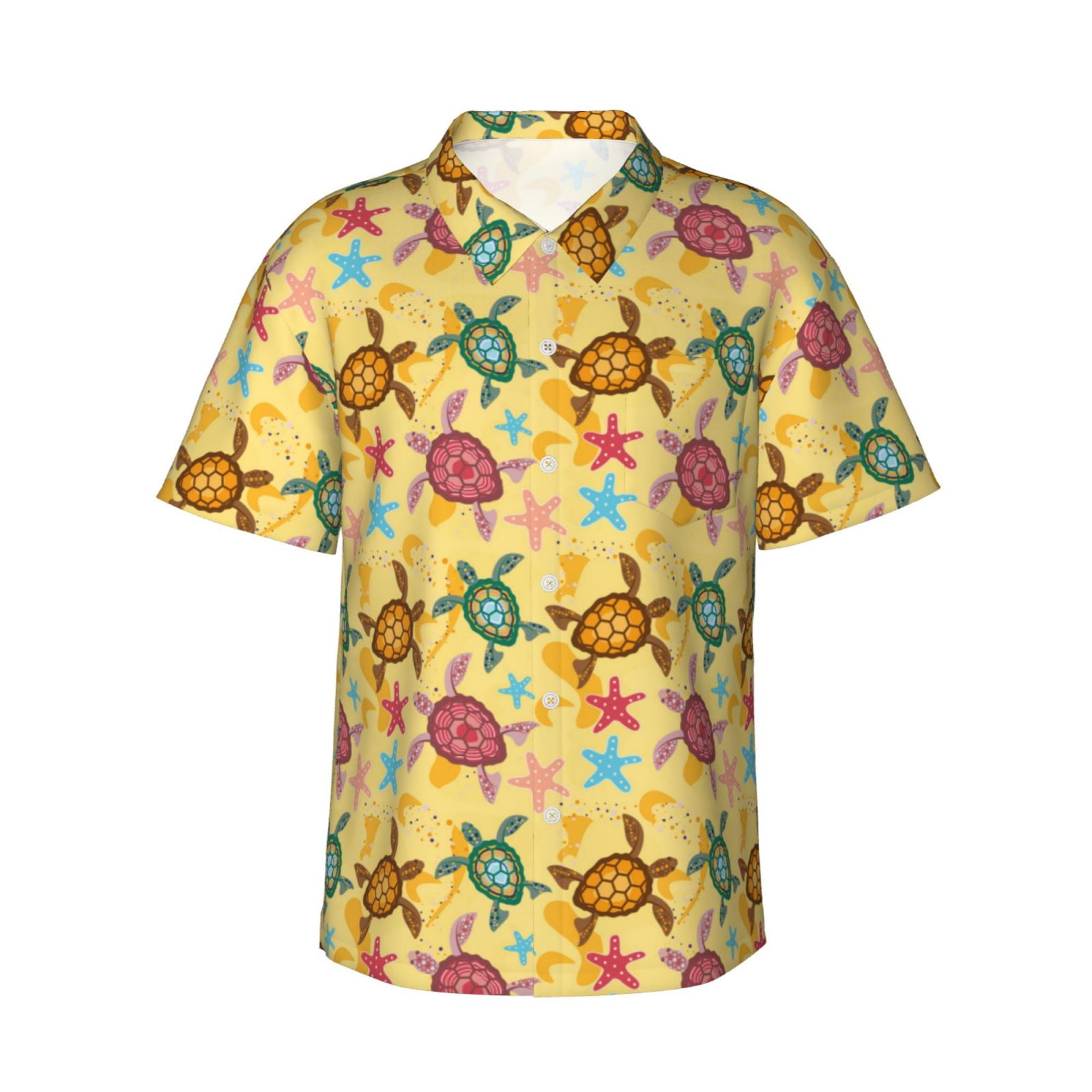 Hawaiian Shirt For Men, Sea And Sand Mens Button Down Short Sleeve ...