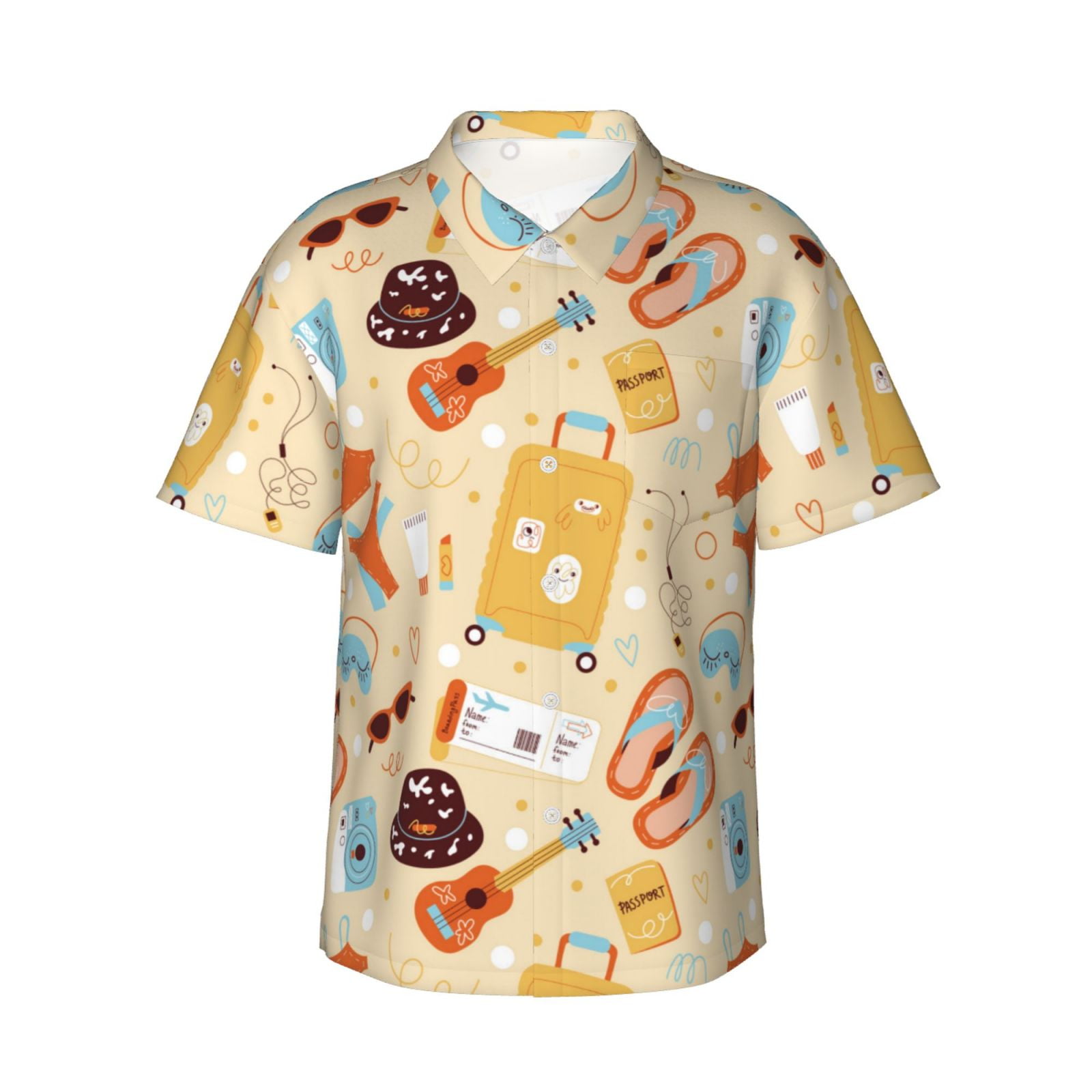 Hawaiian Shirt For Men, Summer Travel Casual Summer Beach Shirts Mens ...