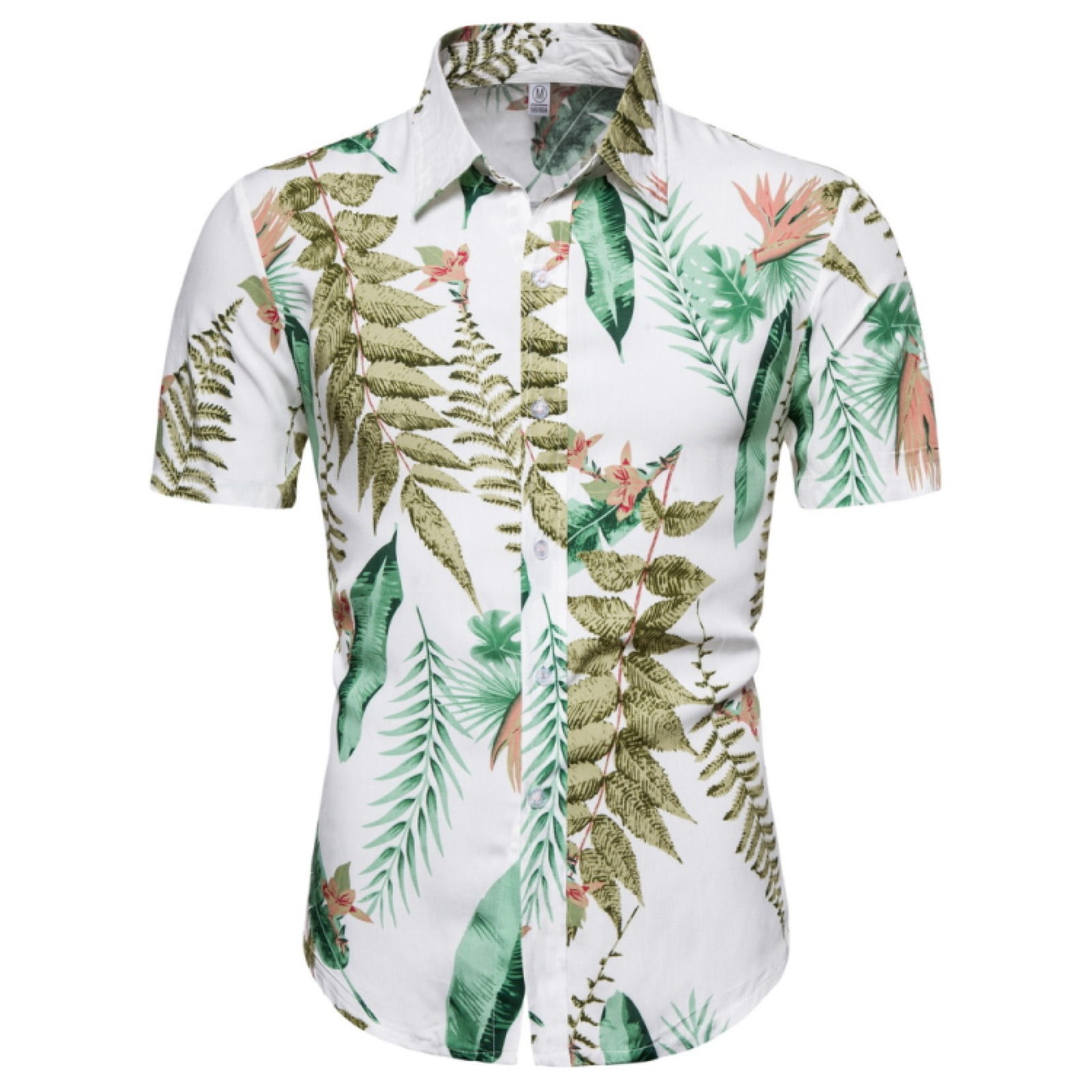 Hawaiian Shirt Men Funky Casual Button Down Short Sleeve Unisex Party ...