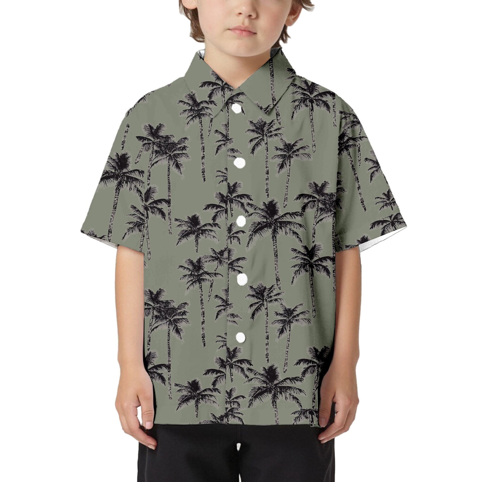 Hawaiian Shirt for Kids Short Sleeve Girls Button down Shirt Casual ...