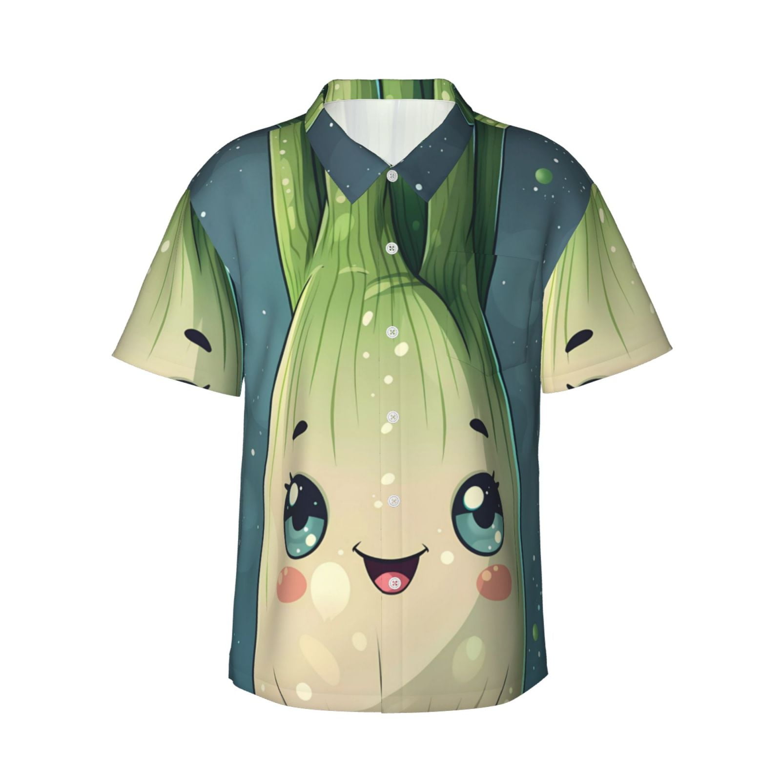 Hawaiian Shirt for Men, Adorable Kawaii Fennel Character Summer Shirts ...