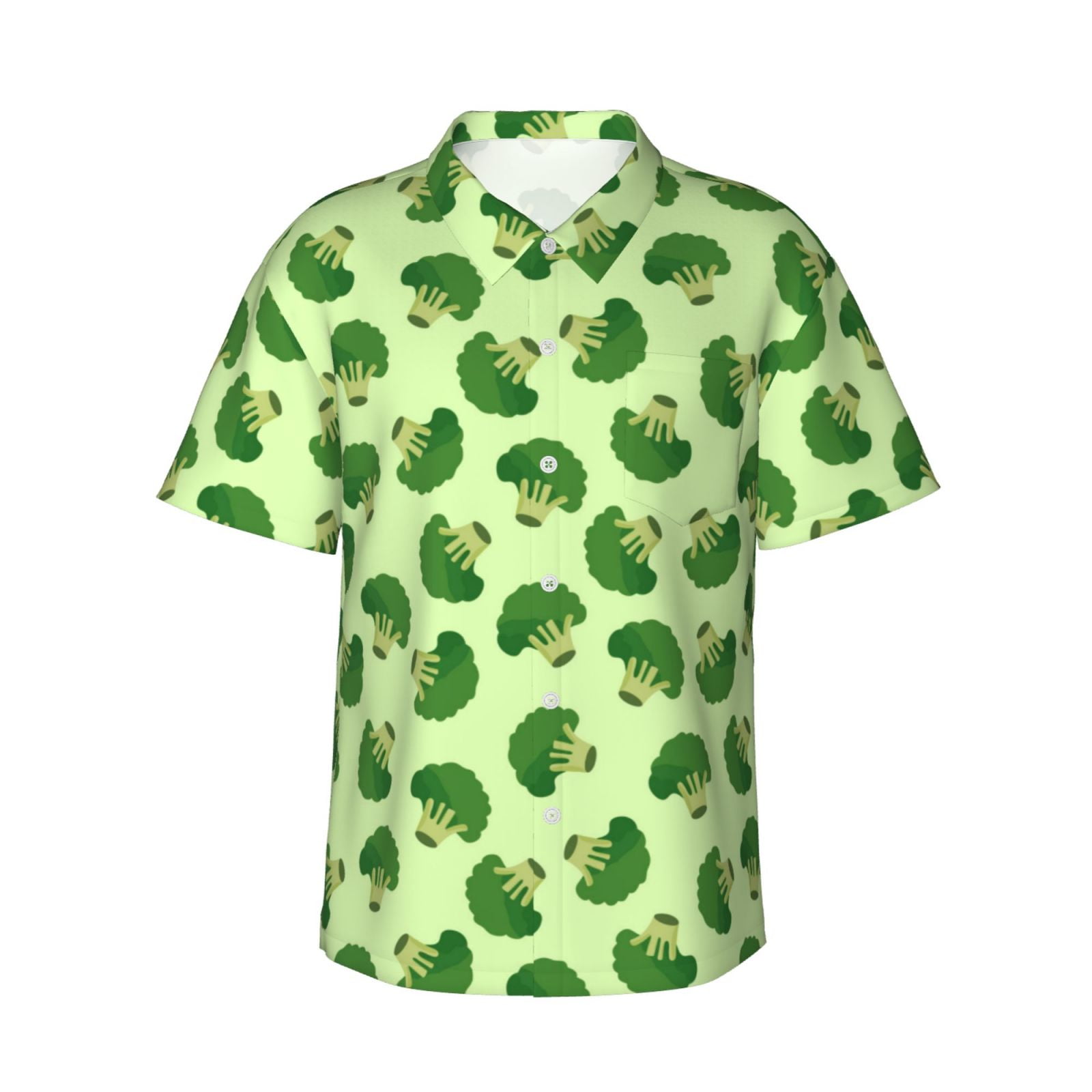 Hawaiian Shirt for Men, Broccoli Vegetables Summer Shirts for Men, Mens ...