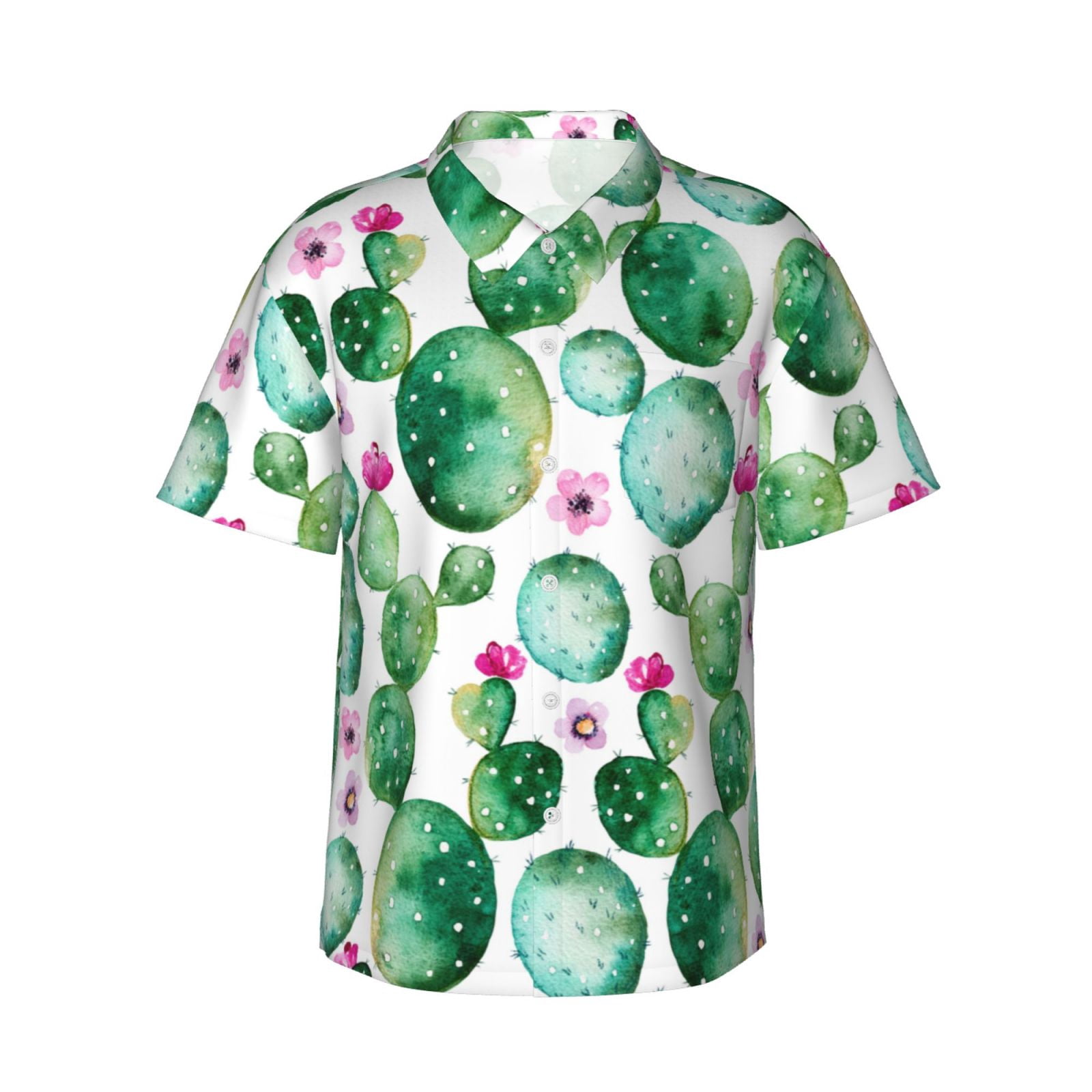 Hawaiian Shirt for Men, Cactus Plants Summer Shirts for Men, Mens ...