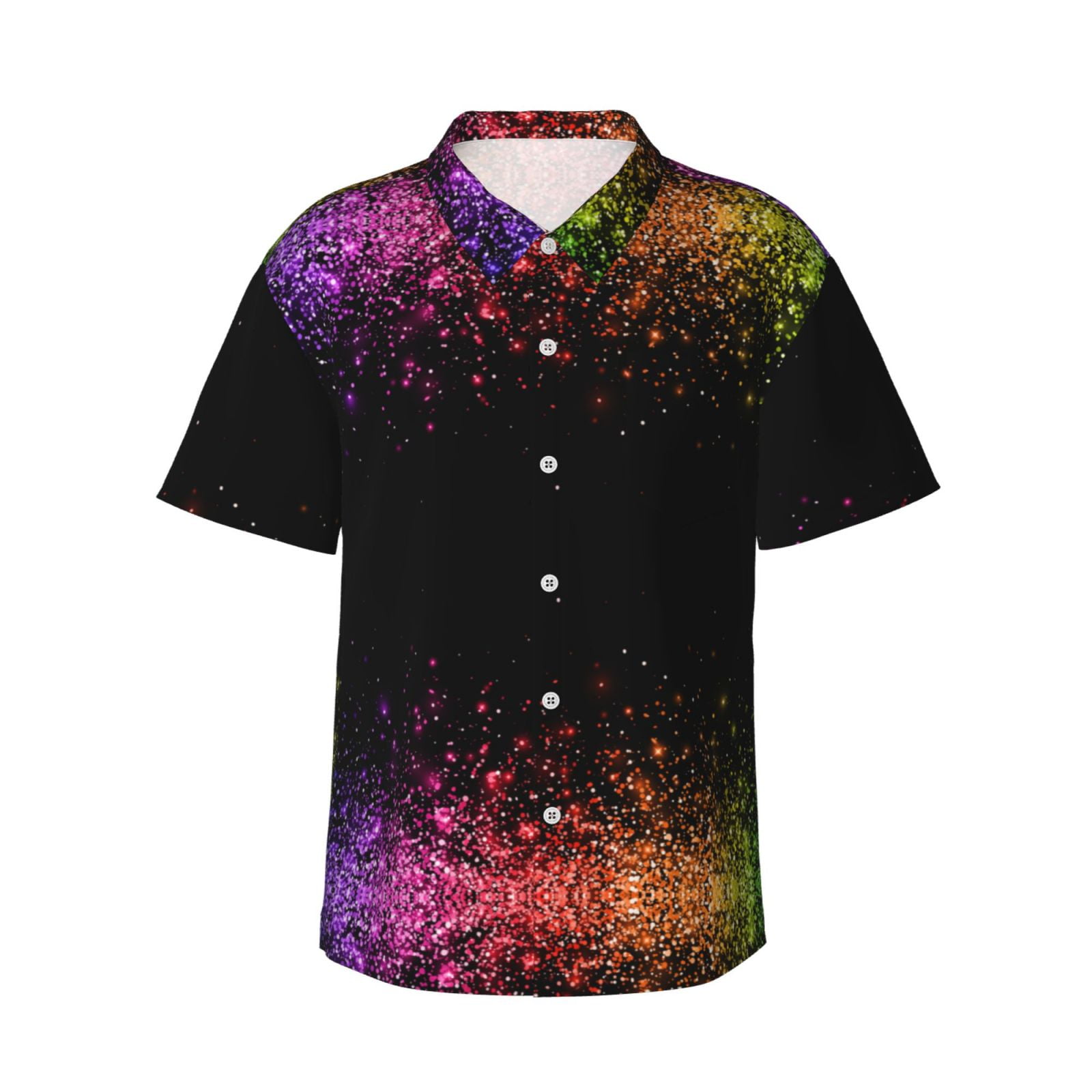 Hawaiian Shirt for Men, Colorful Sparkling Summer Shirts for Men, Mens ...