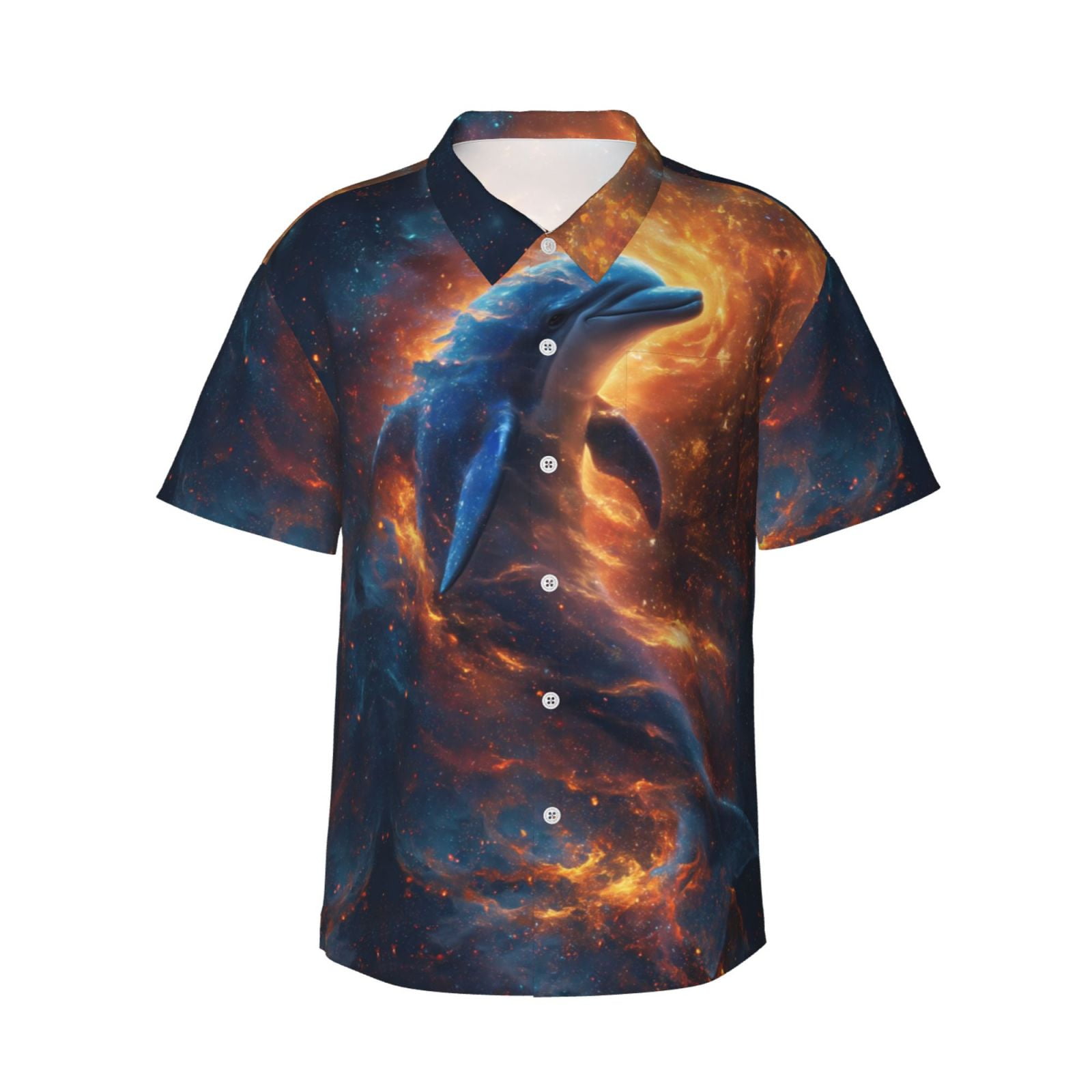 Hawaiian Shirt for Men, Cool Dolphin Summer Shirts for Men, Mens Button ...