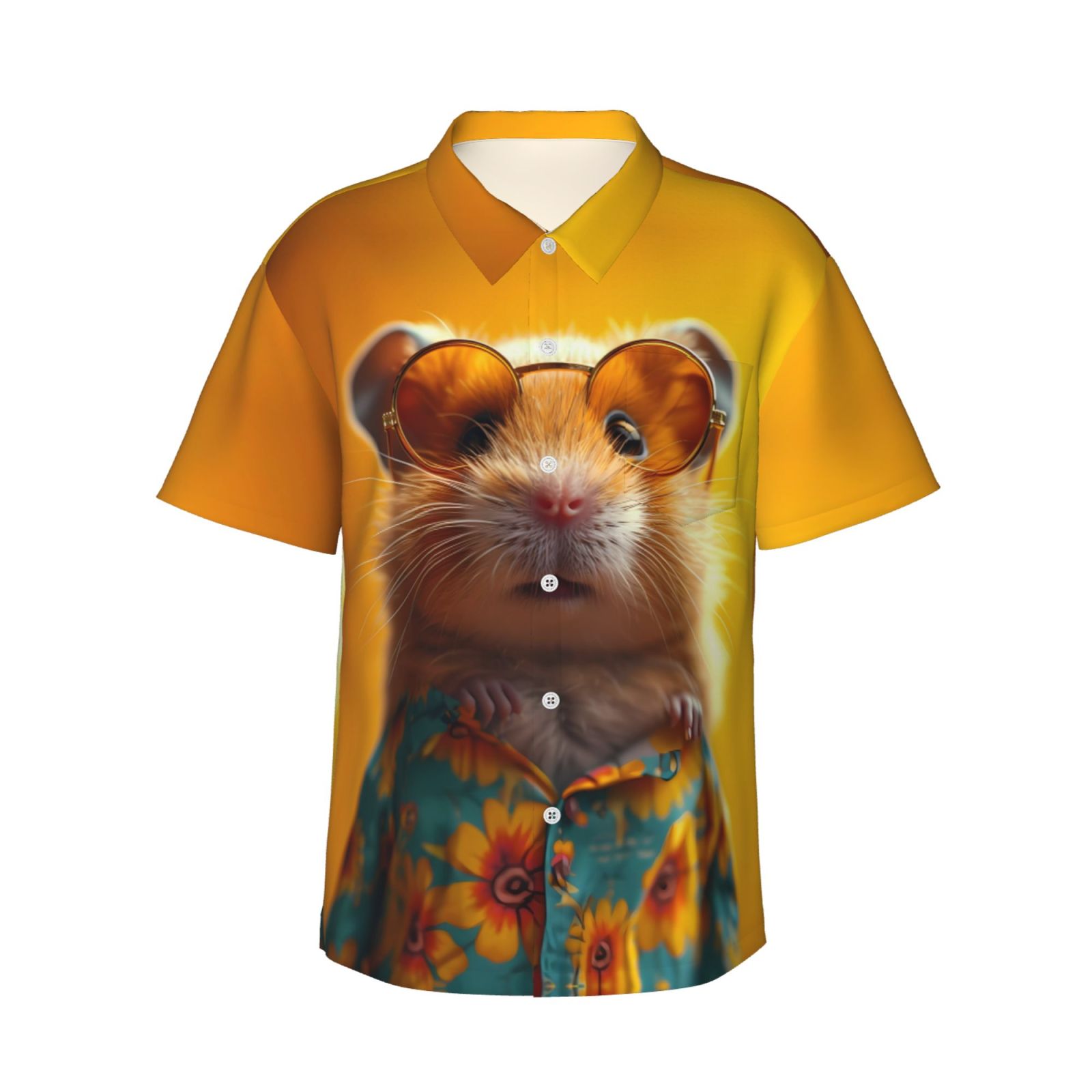 Hawaiian Shirt for Men, Hawaiian Style Guinea Pig Summer Shirts for Men ...