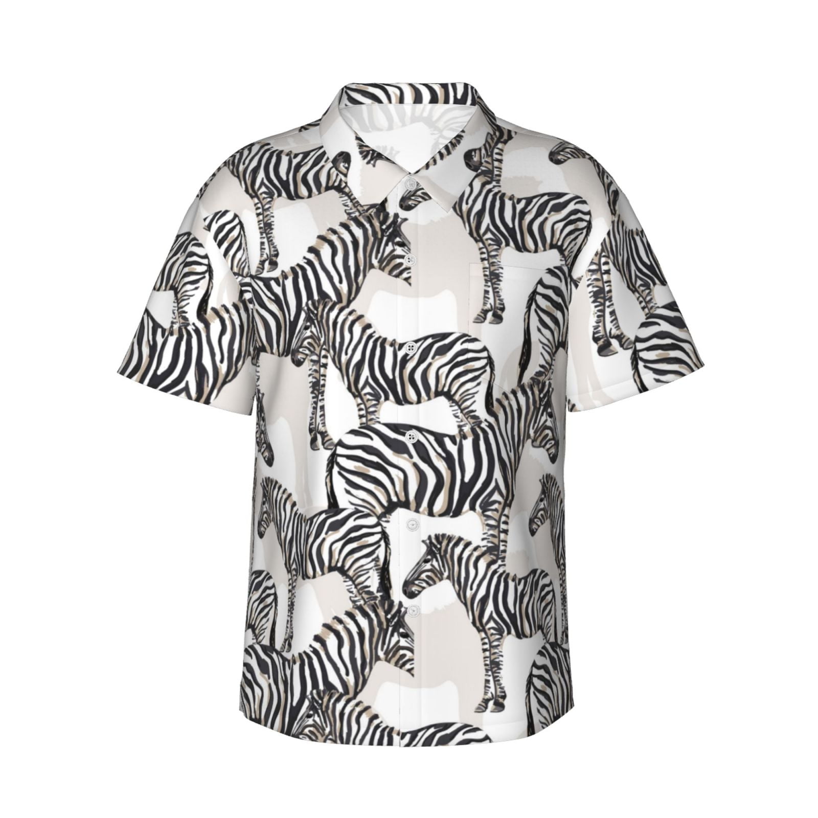 Hawaiian Shirt for Men, vintage zebra cool Summer Shirts for Men, Mens ...