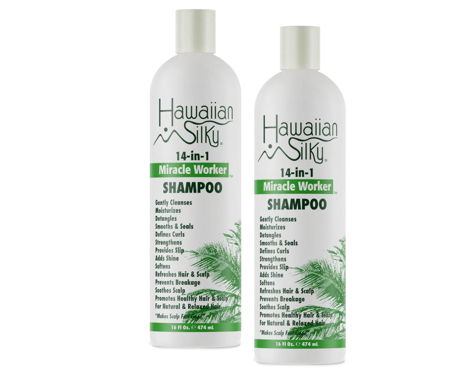 Hawaiian Silky 14-In-1 Miracle Worker Shampoo, 16 Fl. Oz. - Pack of 2 ...