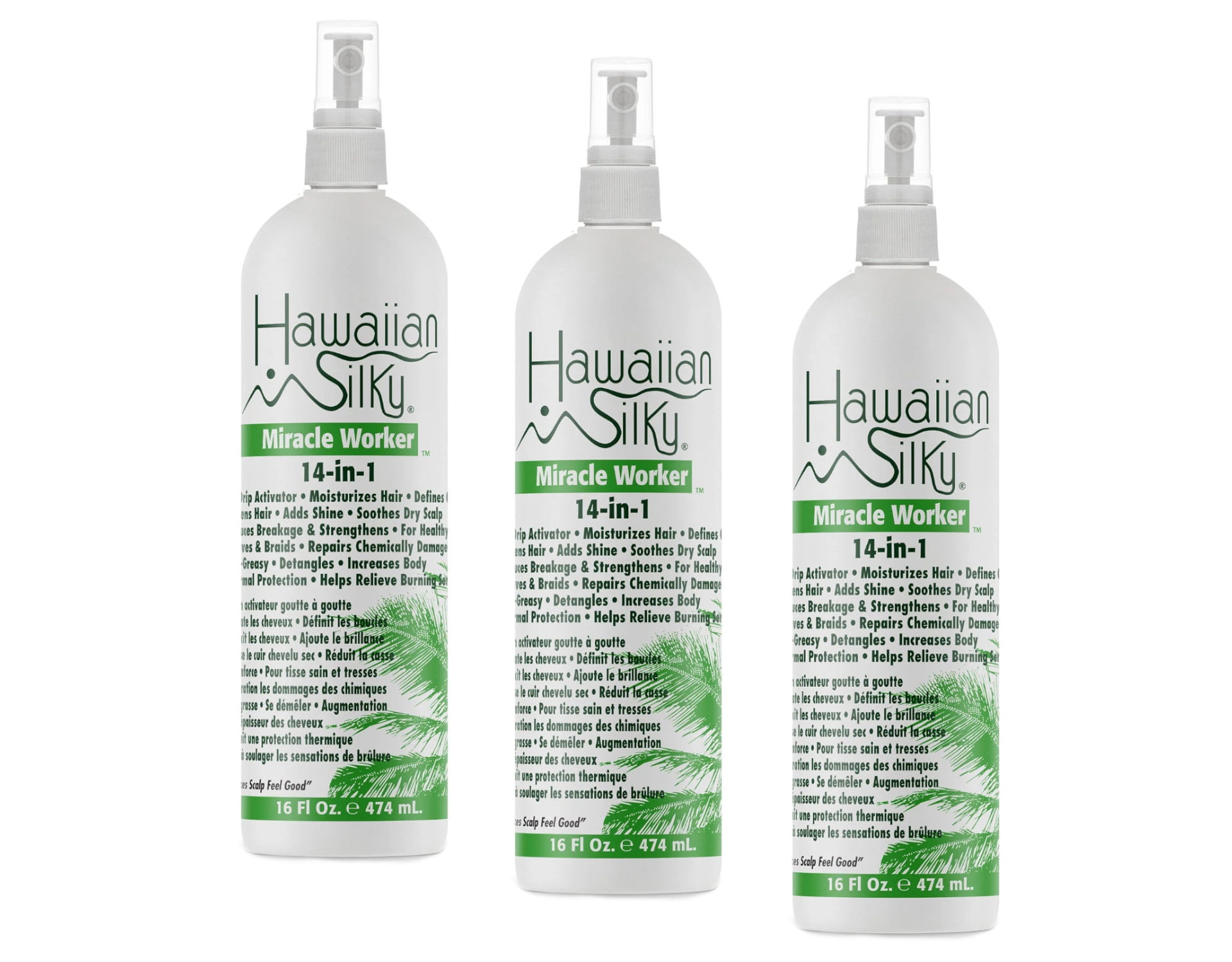 Hawaiian Silky Miracle Worker 14 In 1 Hair Treatment, 16 Oz, 3 Pack ...