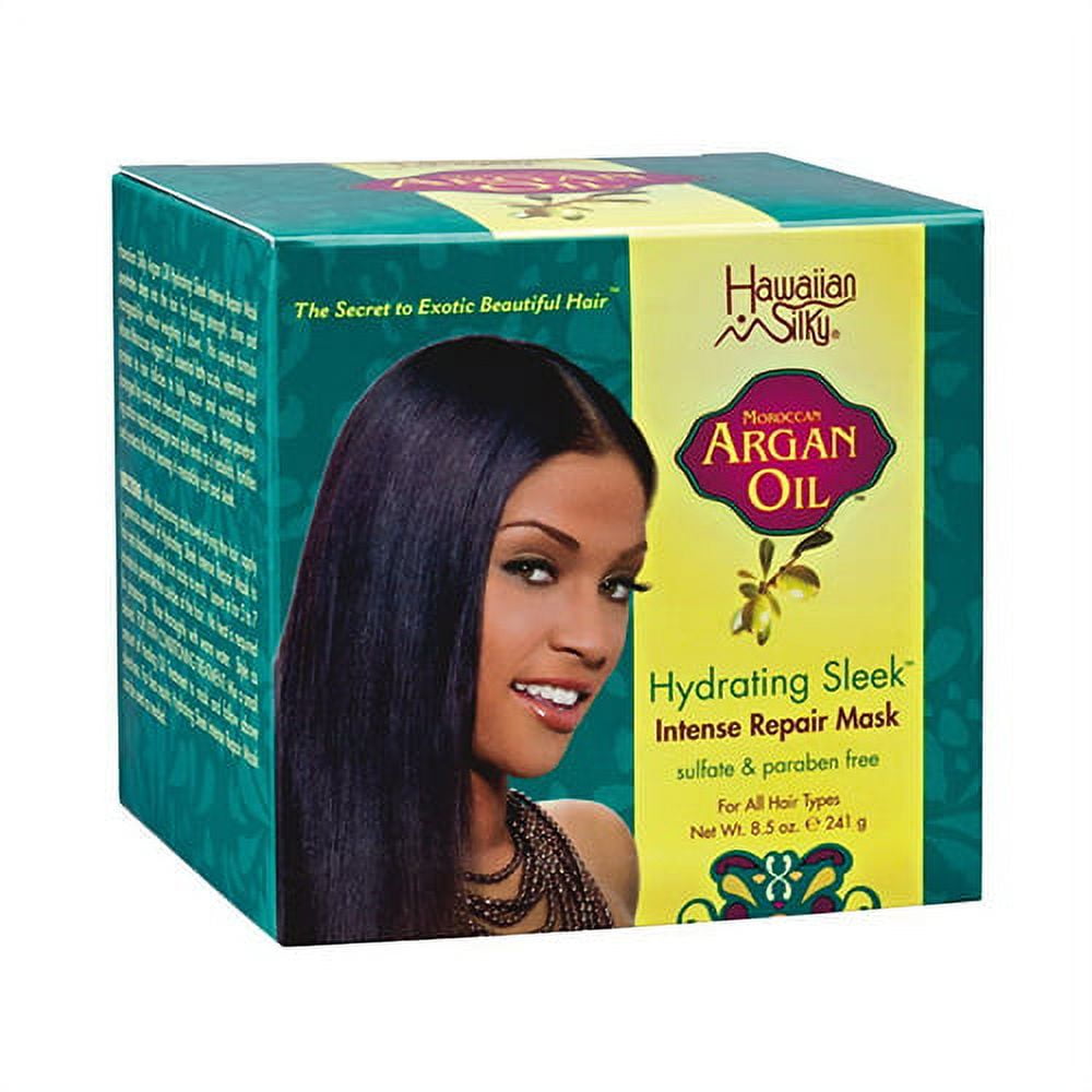 Hawaiian Silky- Moroccan Argan Oil Hydrating Sleek Intense Repair Mask ...