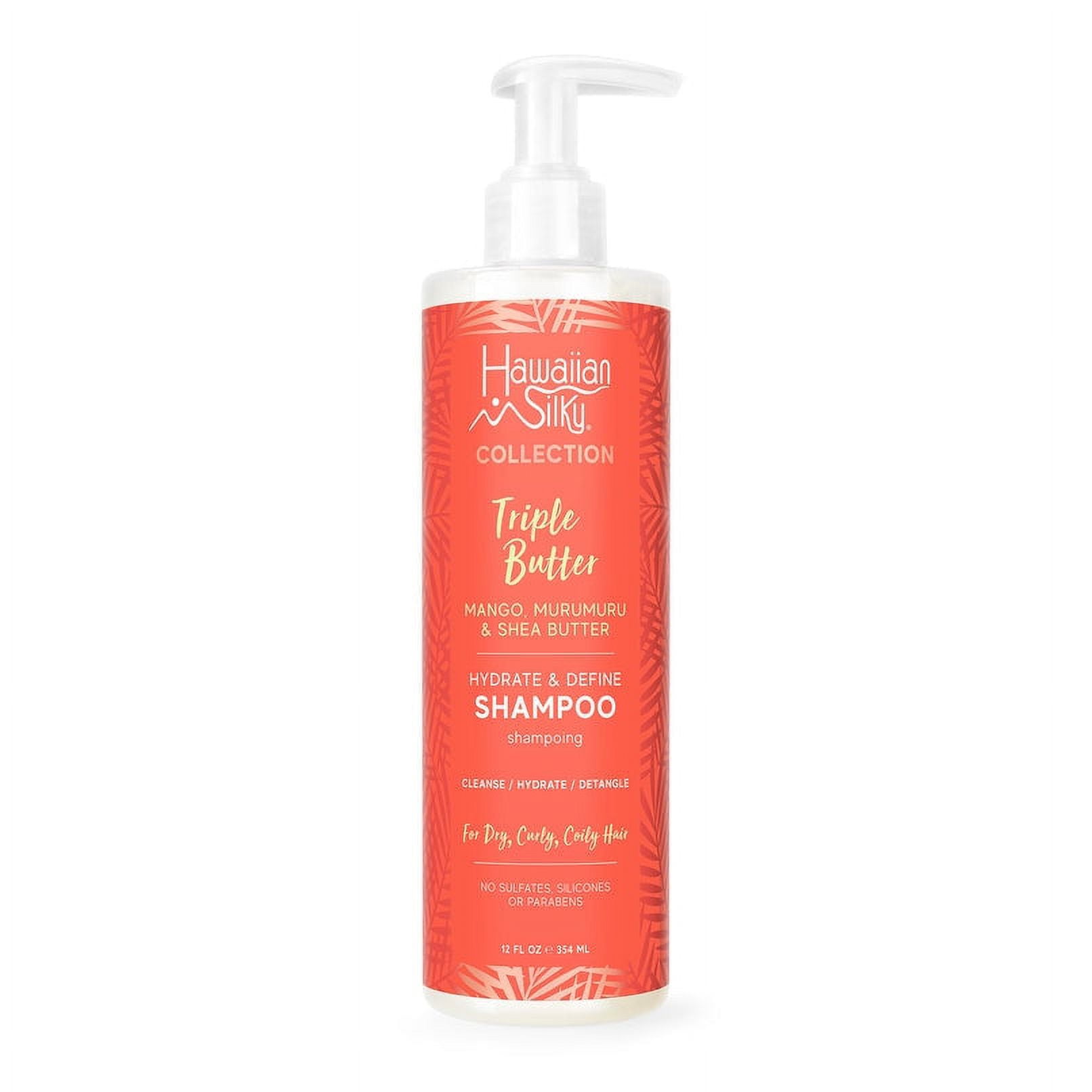 Hawaiian Silky Triple Butter Hydrate And Define Shampoo 12 Oz Beauty