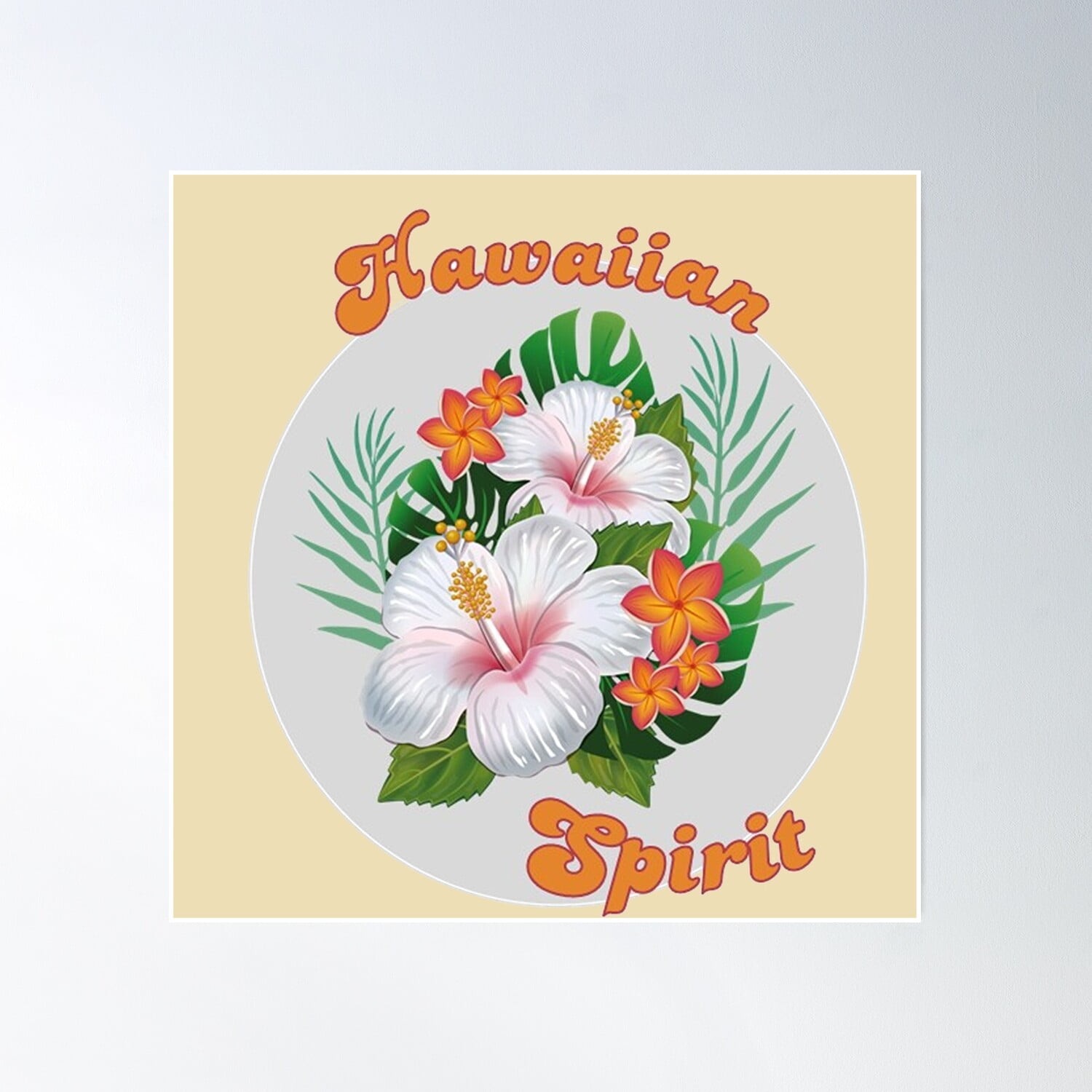 Hawaiian Spirit Poster Wall Art, Modern Wall Decor, 8x12 UNFRAMED ...