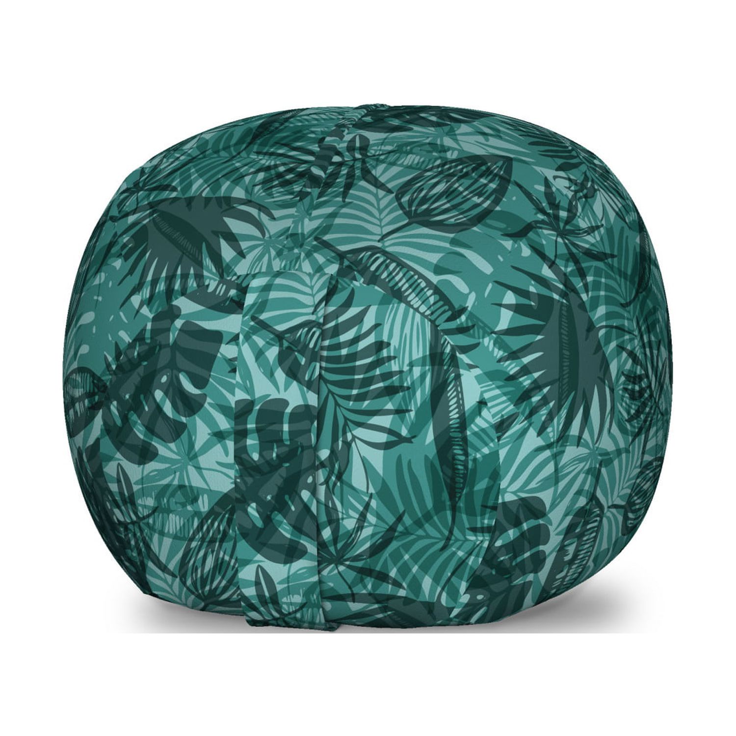 Hawaiian Storage Toy Bag Chair, Exotic and Monochrome Style Jungle ...