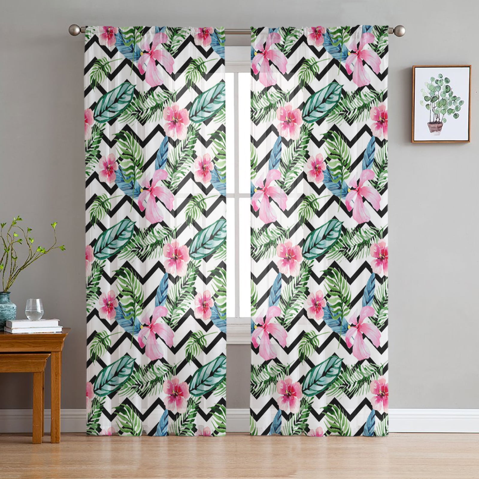 Hawaiian Style Background With Hibiscus And Turtles Window Screening ...