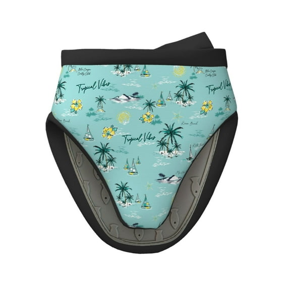 Hawaiian Style Green Yellow Oven Mitts Heat Resistant, Soft Lining ...
