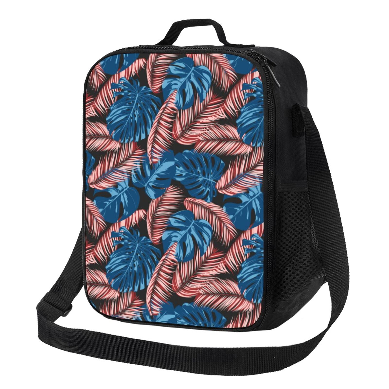 Hawaiian Style Leaves Lunch Box for Women Men, Insulated Lunch with ...