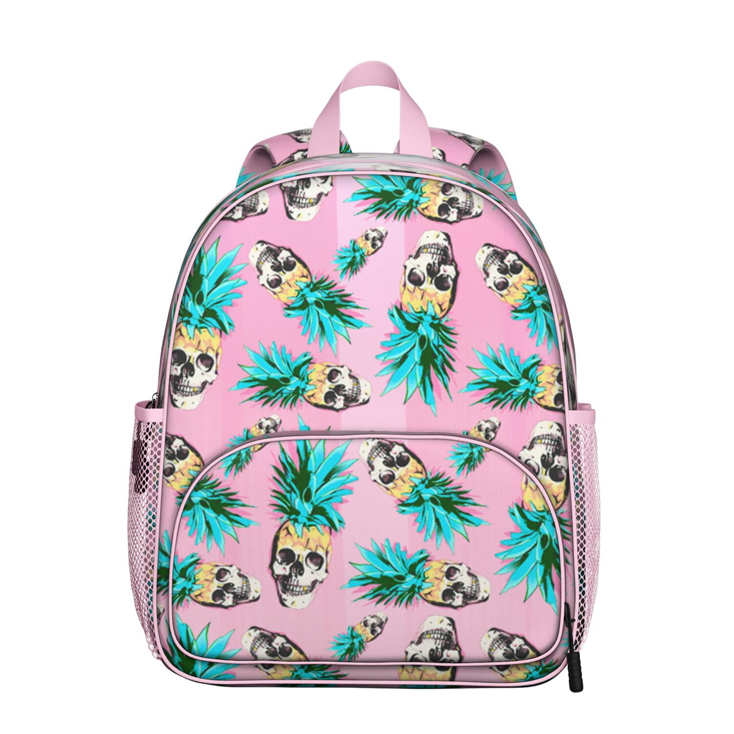 Hawaiian Style Pineapple Backpack, Bright Yellow Theme, Daily Commute ...